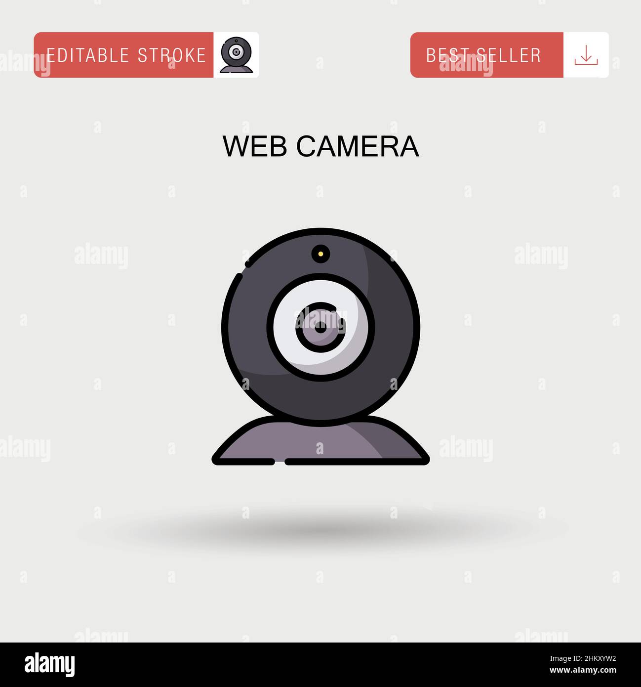 Web camera Simple vector icon Stock Vector Image & Art - Alamy