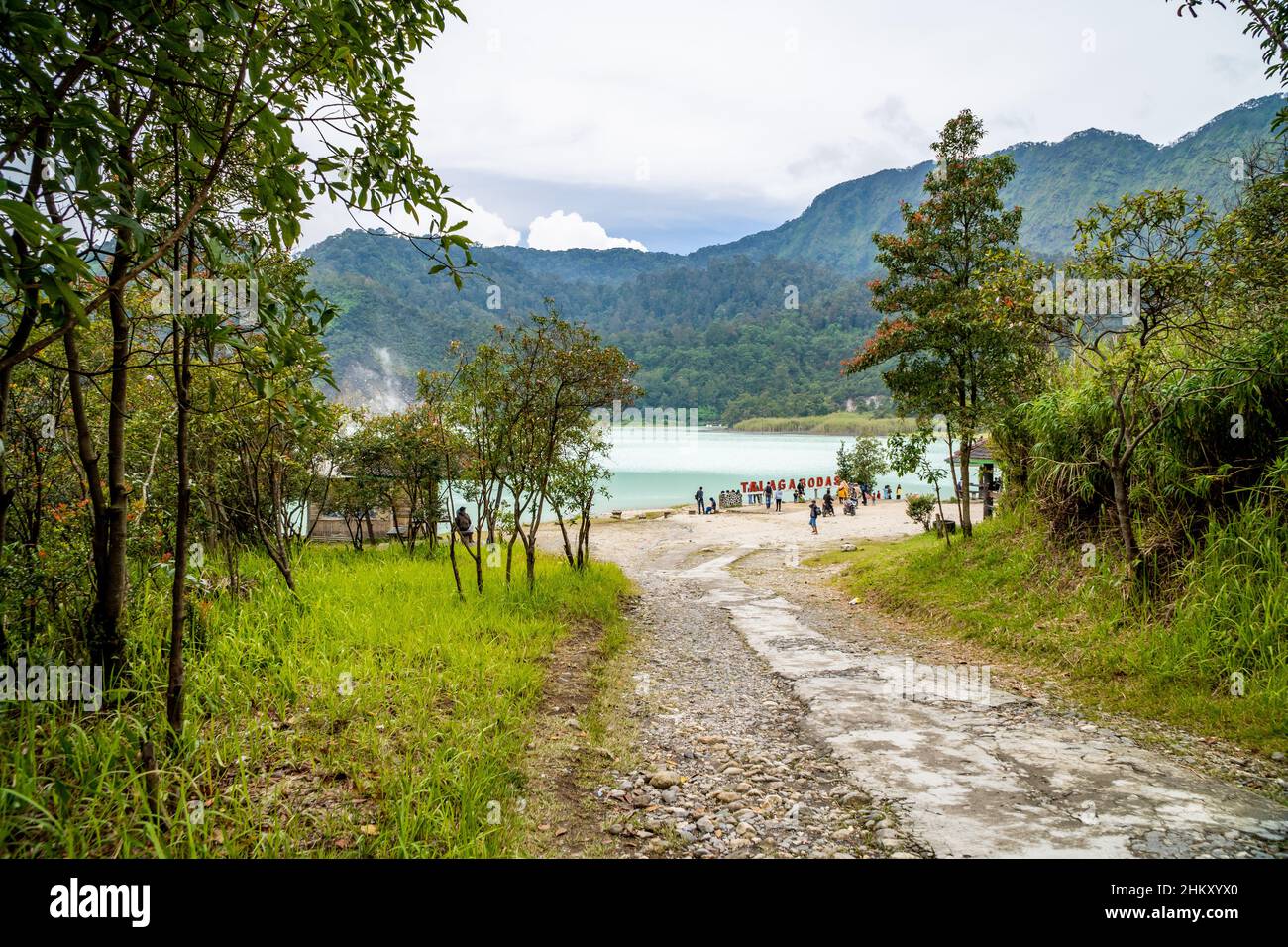 Natural tourist attraction area Talaga Bodas Garut Indonesia Stock ...