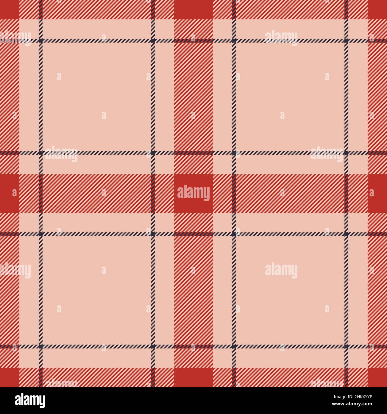 Plaid seamless pattern in red. Check fabric texture. Vector textile ...