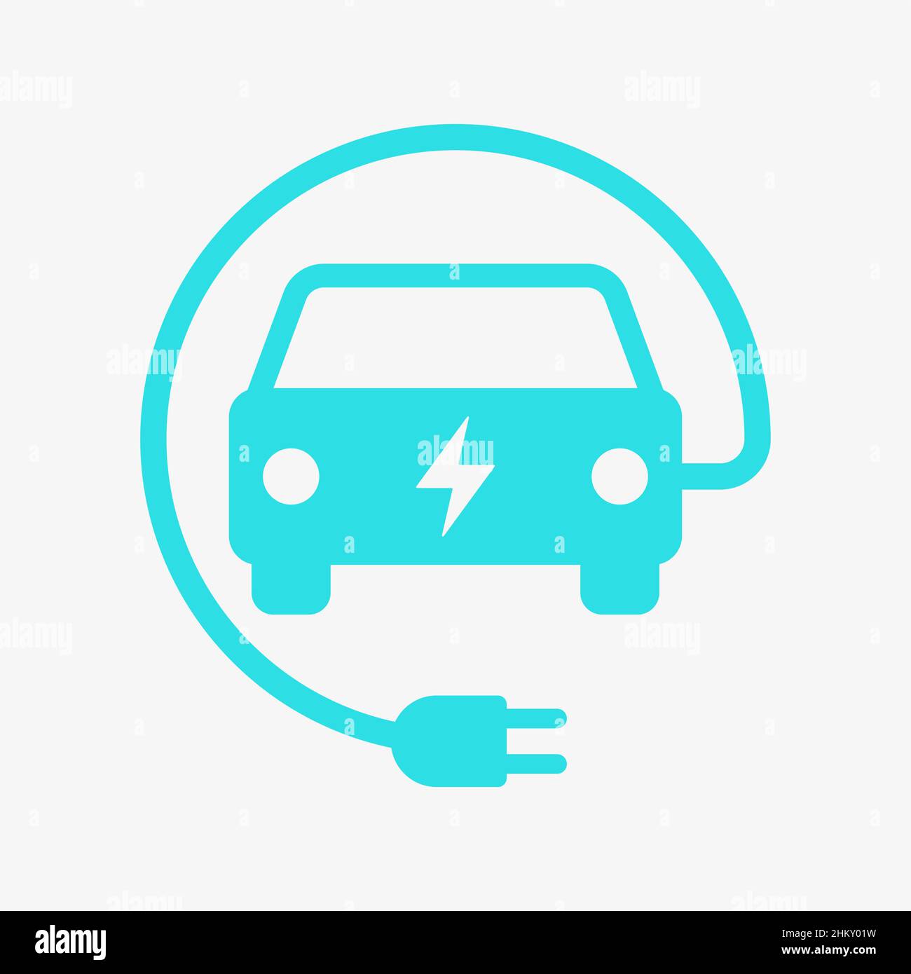 Electric vehicle power charging circle vector icon Stock Vector Image ...