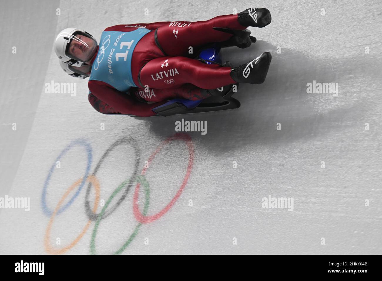 Yanqing, China. 06th Feb, 2022. Olympics, luge, doubles, men, training ...