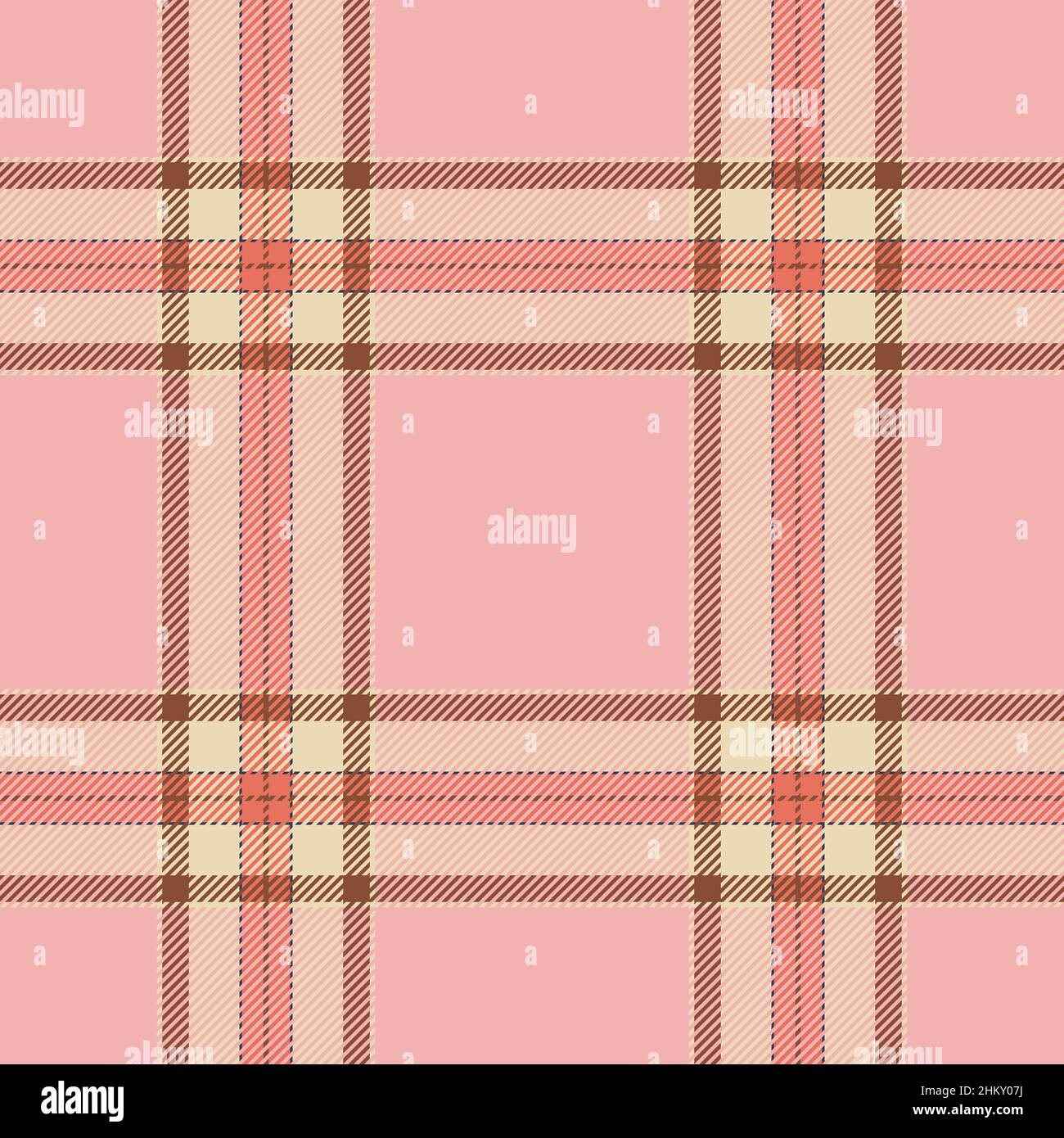 Plaid seamless pattern in pink. Check fabric texture. Vector textile ...