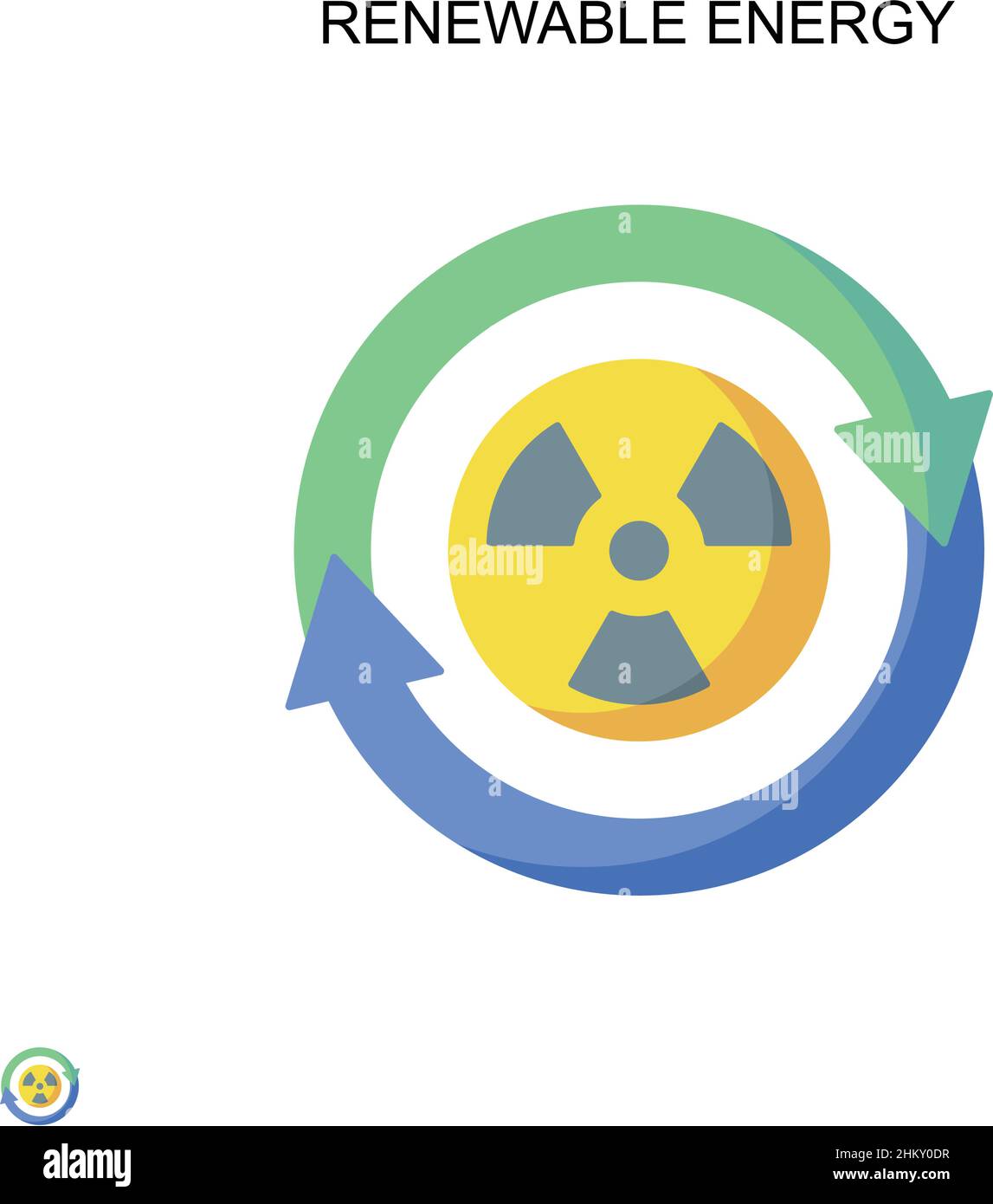 Renewable energy Simple vector icon. Illustration symbol design ...