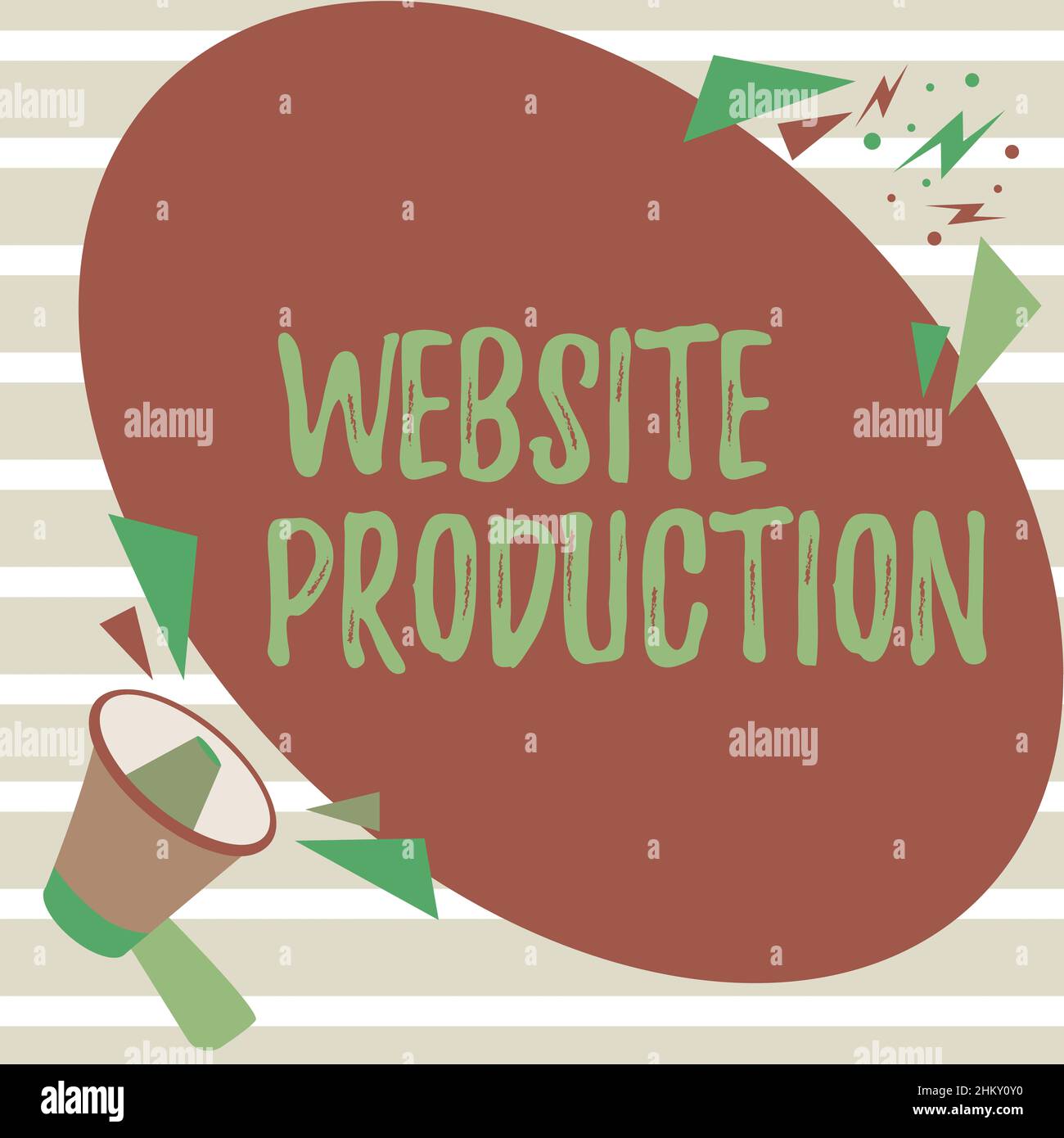 Hand writing sign Website Production. Conceptual photo Website ...