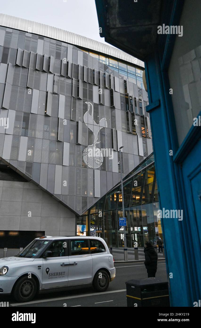 The Tottenham Hotspur Stadium in Tottenham High Road , London , England ...