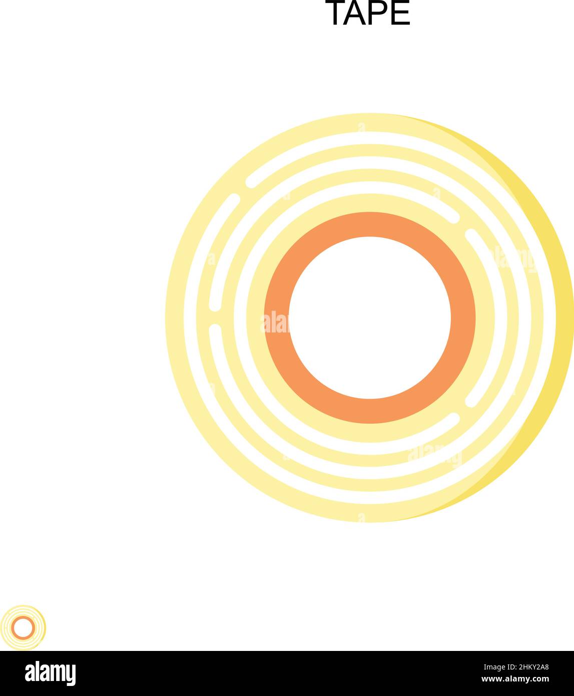 Tape Simple vector icon. Illustration symbol design template for web ...