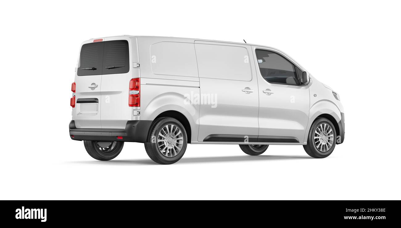 Panel Van Mockup 3D Rendering Stock Photo - Alamy