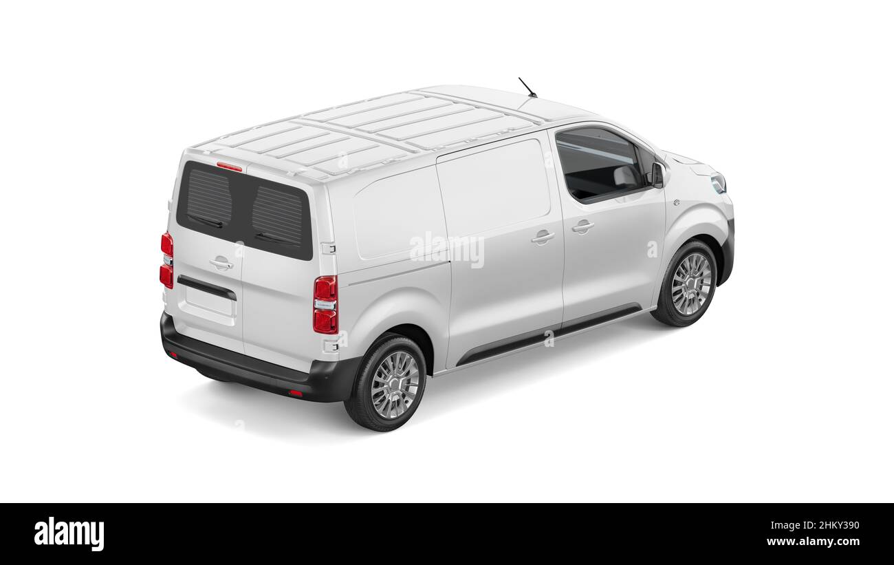 Panel Van Mockup 3D Rendering Stock Photo - Alamy