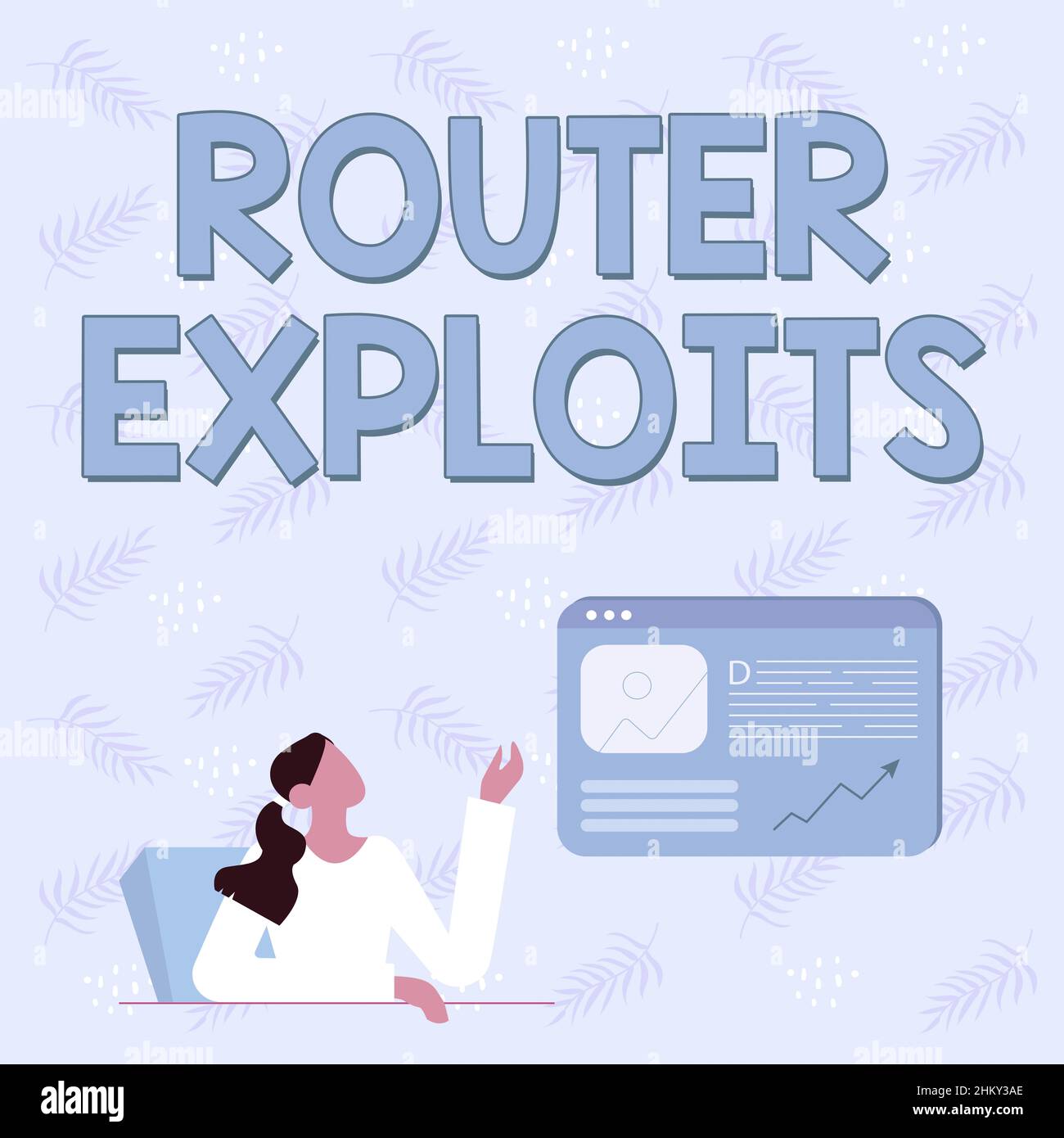Sign displaying Router Exploits. Business approach takes advantage of a security flaw in an ...
