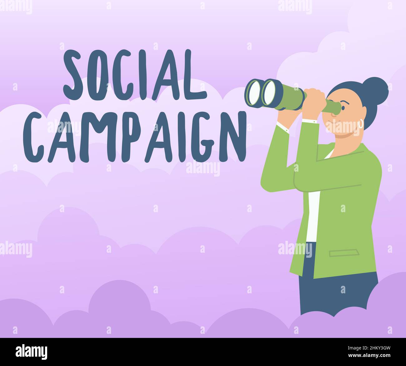 Handwriting text Social Campaign. Concept meaning use social media ...