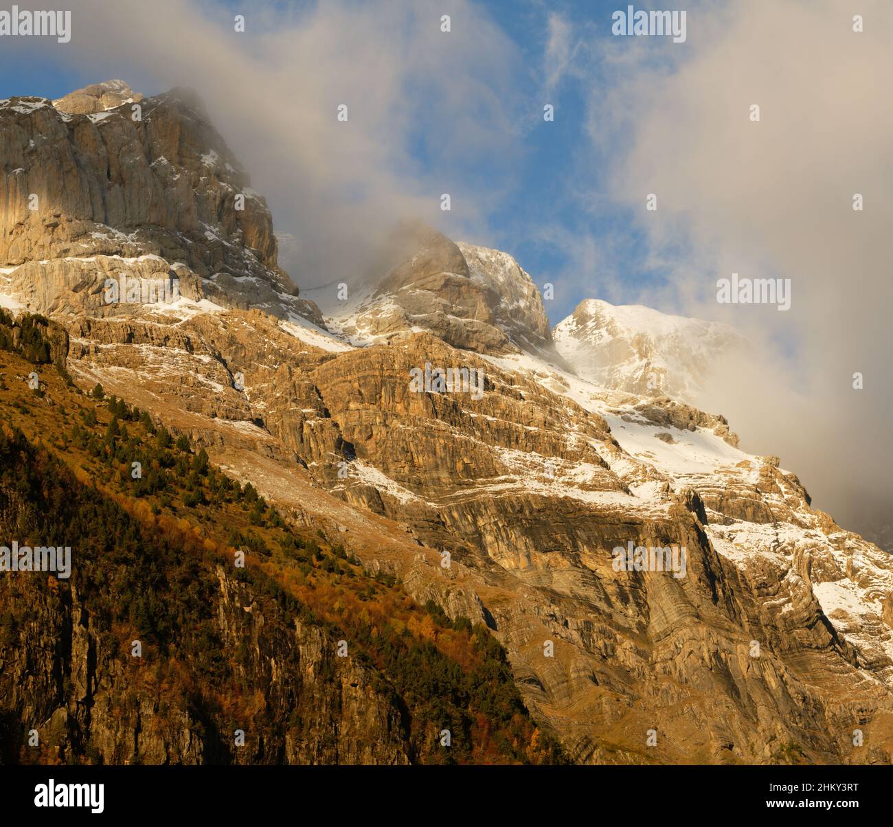 Valle de Pineta Stock Photo - Alamy