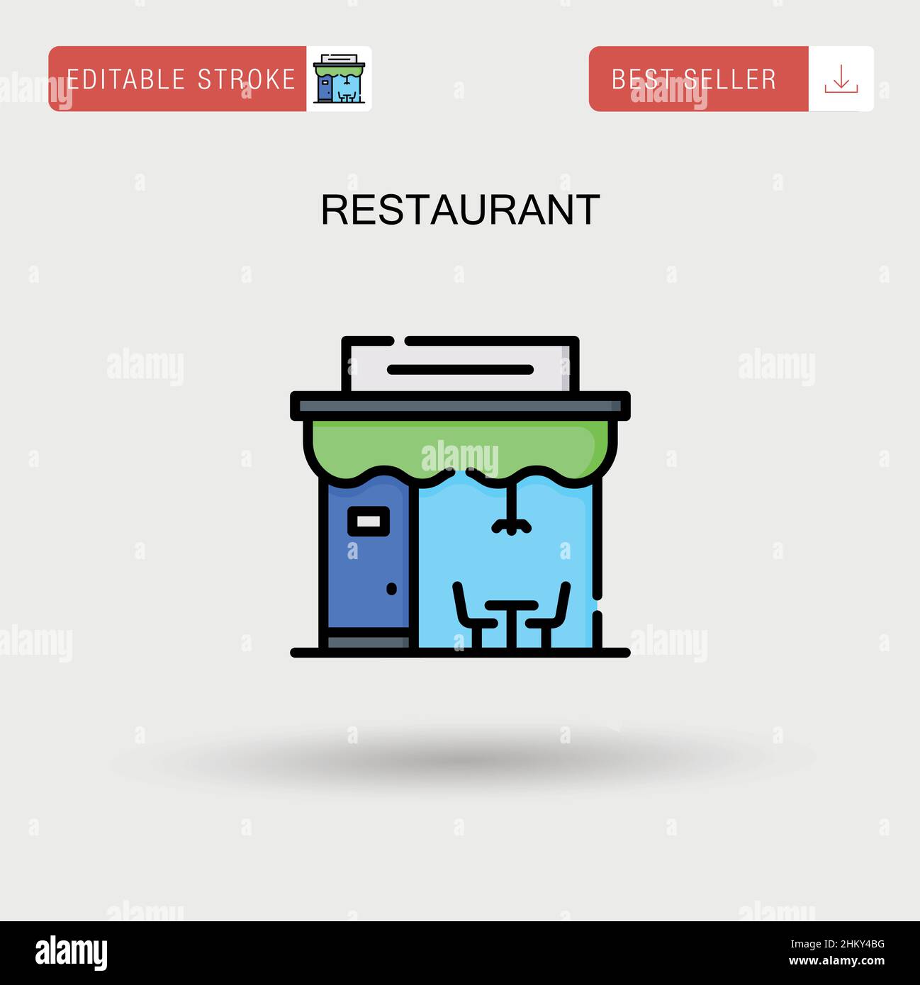 Restaurant Simple vector icon Stock Vector Image & Art - Alamy