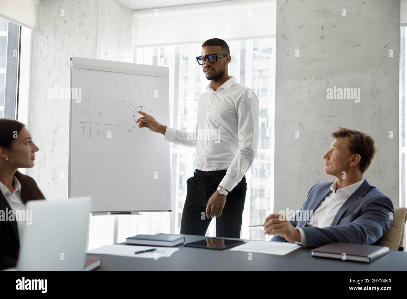 African american woman explaining hi-res stock photography and images ...