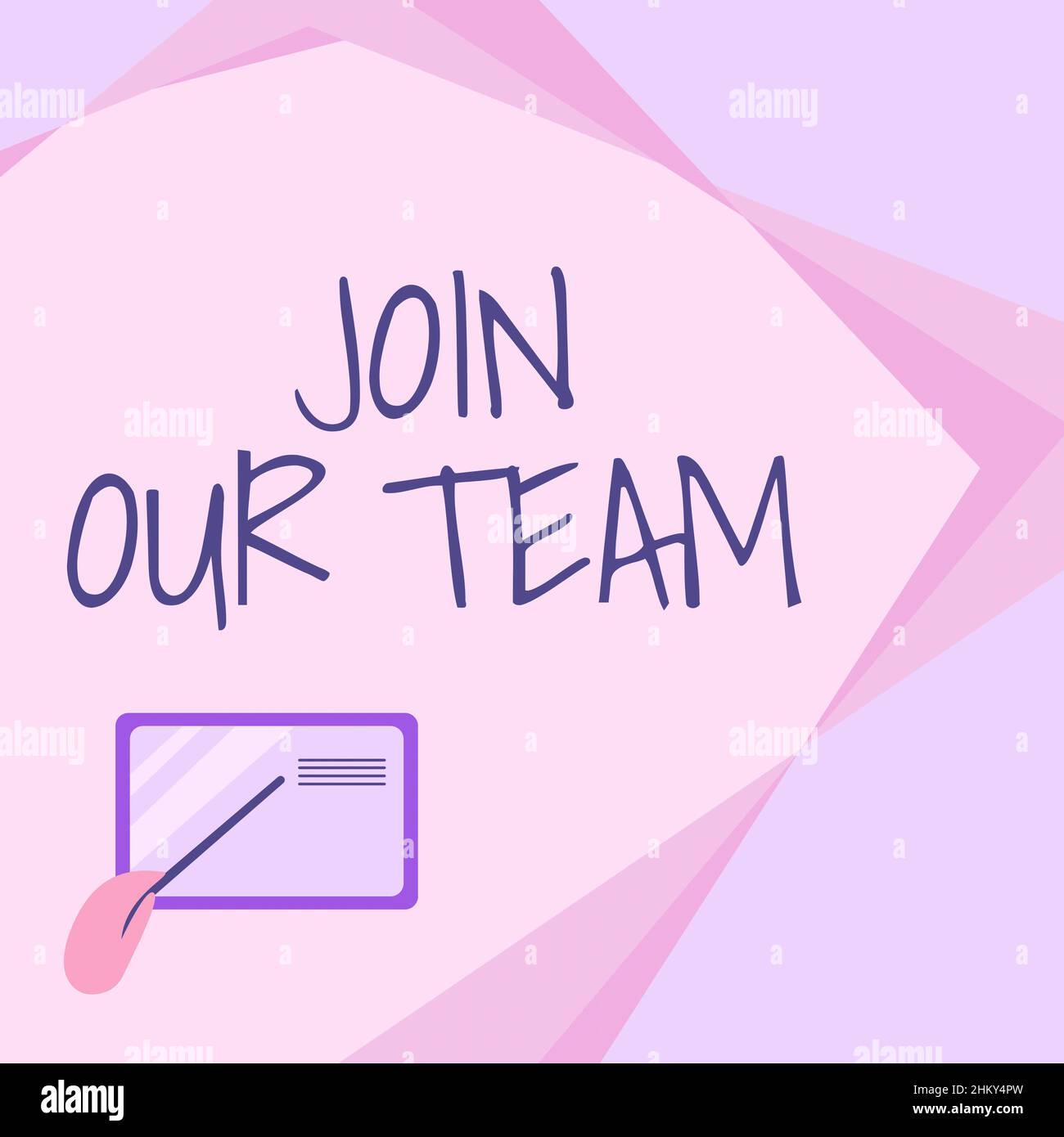 Text sign showing Join Our Team. Concept meaning Hiring Vacancy Human ...