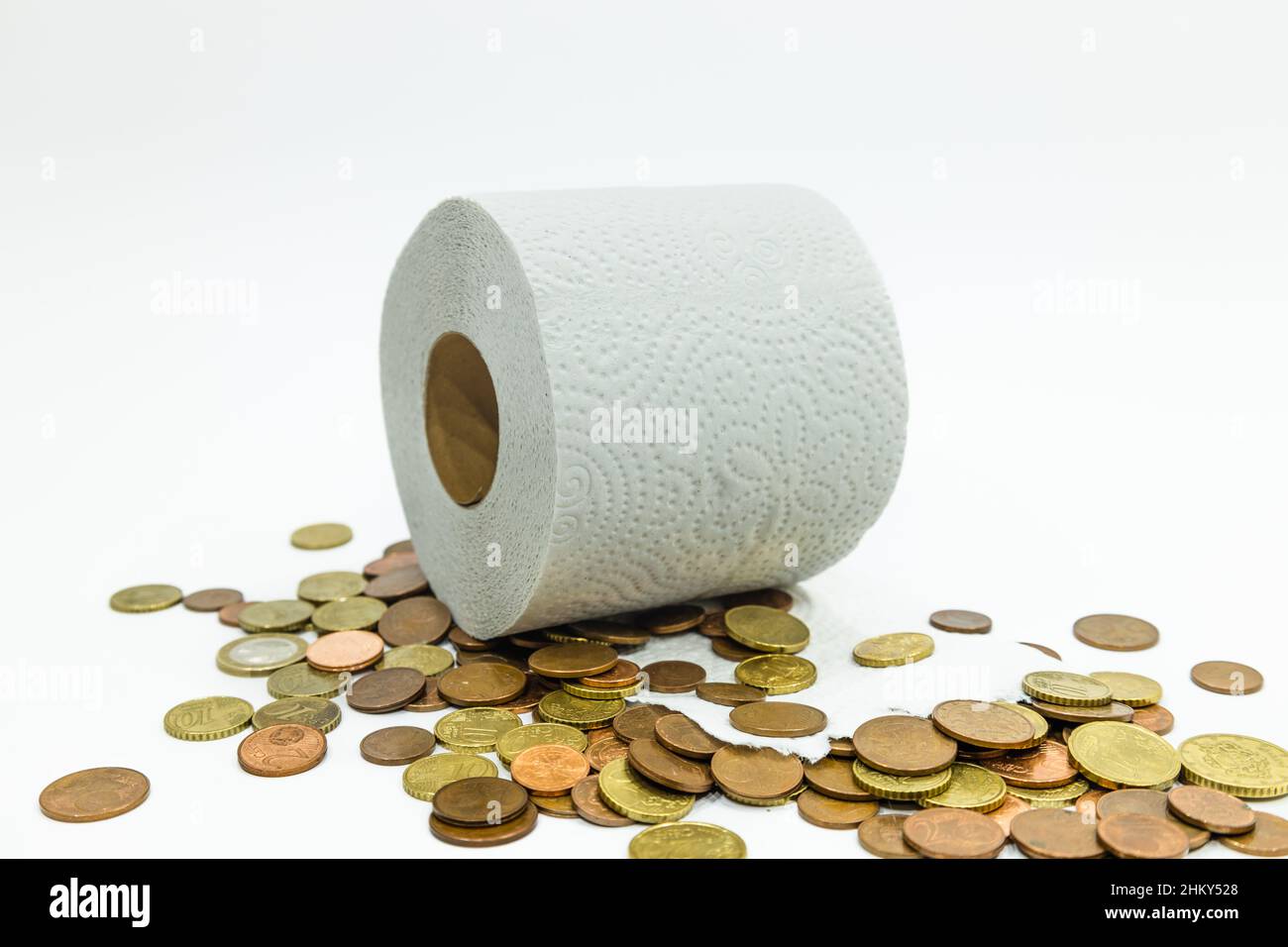 Euro coin roll hi-res stock photography and images - Alamy