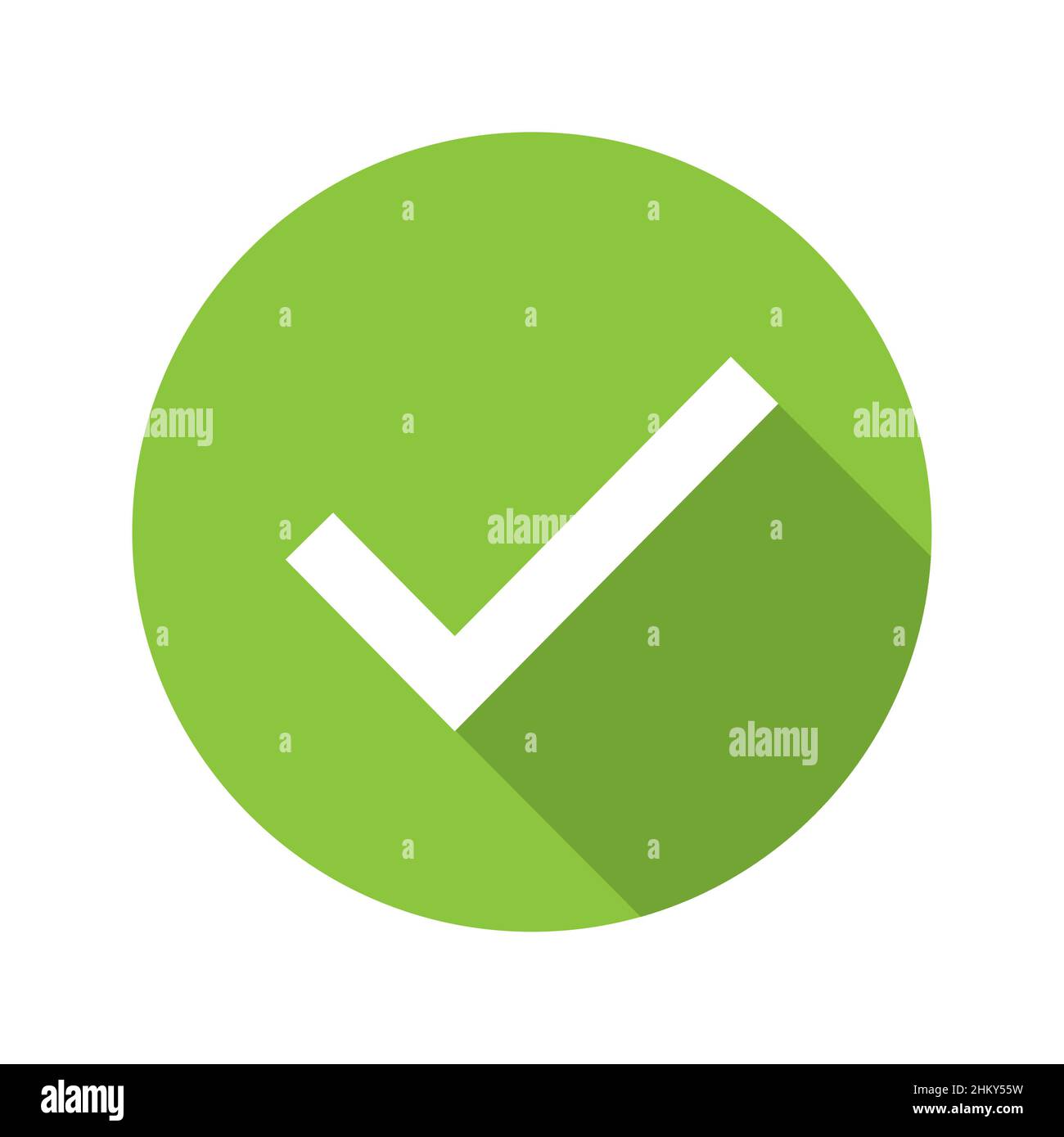 Check mark, tick icon, succes - yes vector illustration isolated on ...