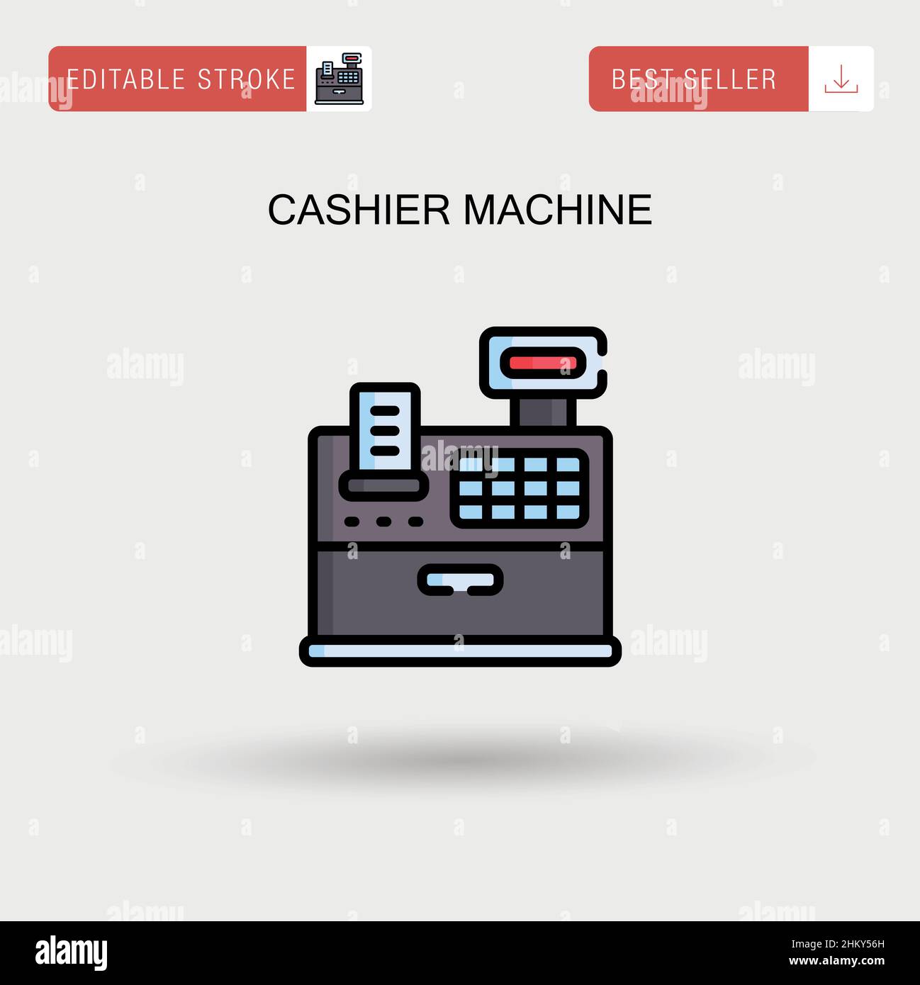 Cashier counter Stock Vector Images - Alamy