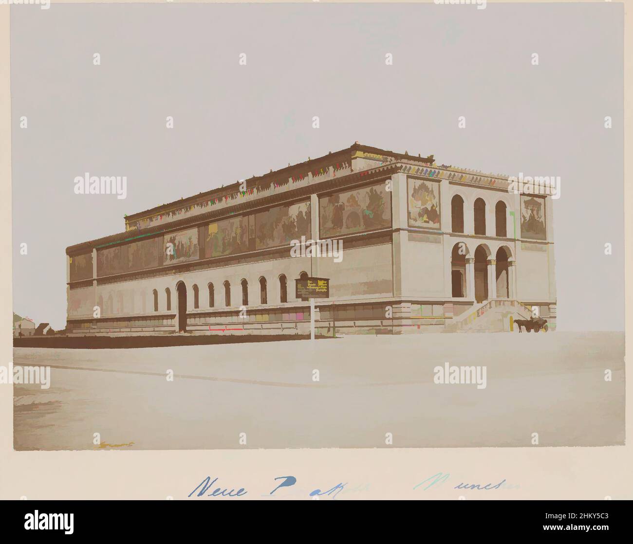 Art inspired by Neue Pinakothek, Munich, Germany, View from front left ...