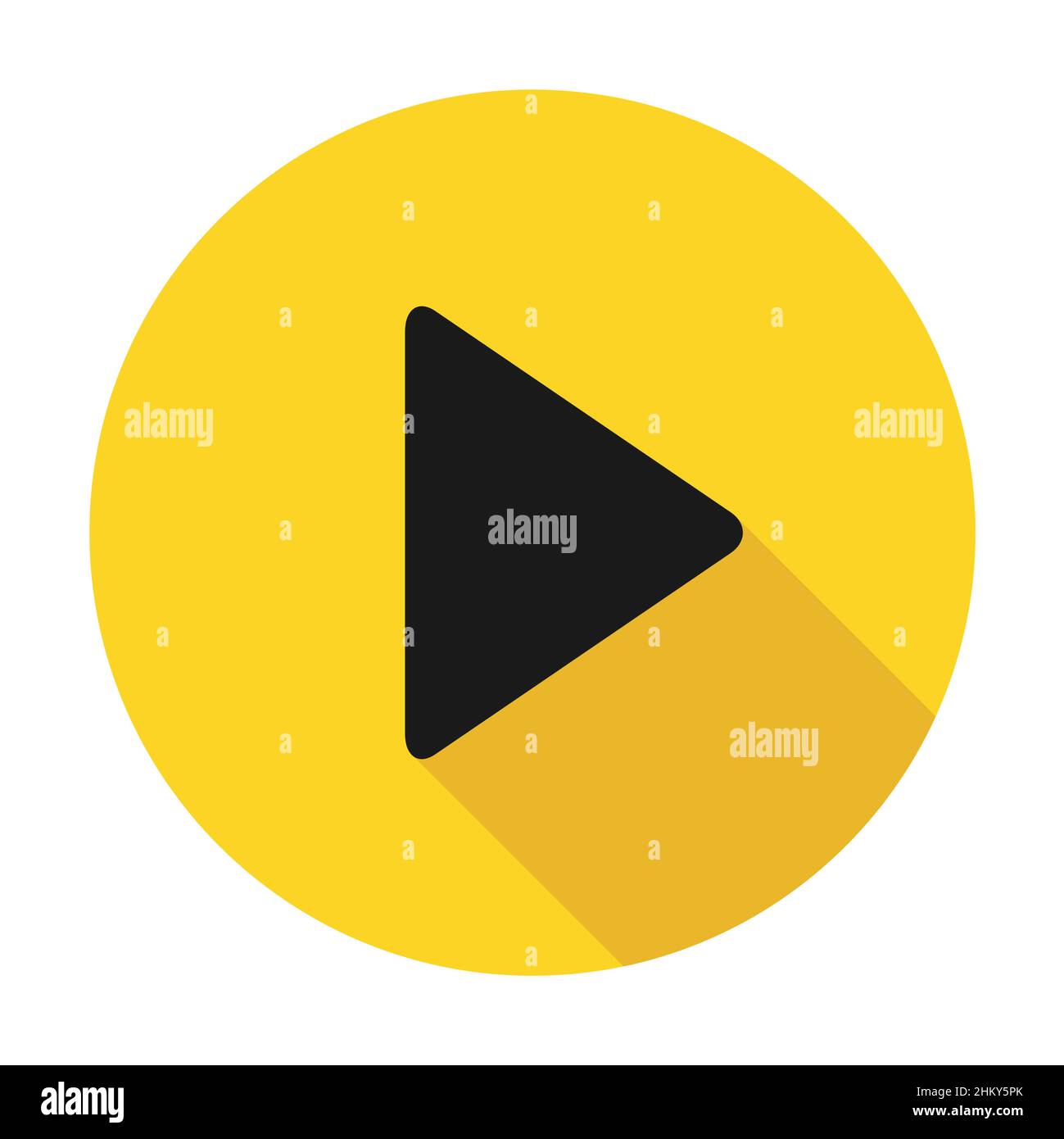 Play and pause icon with shadow, start interface media button, internet ...