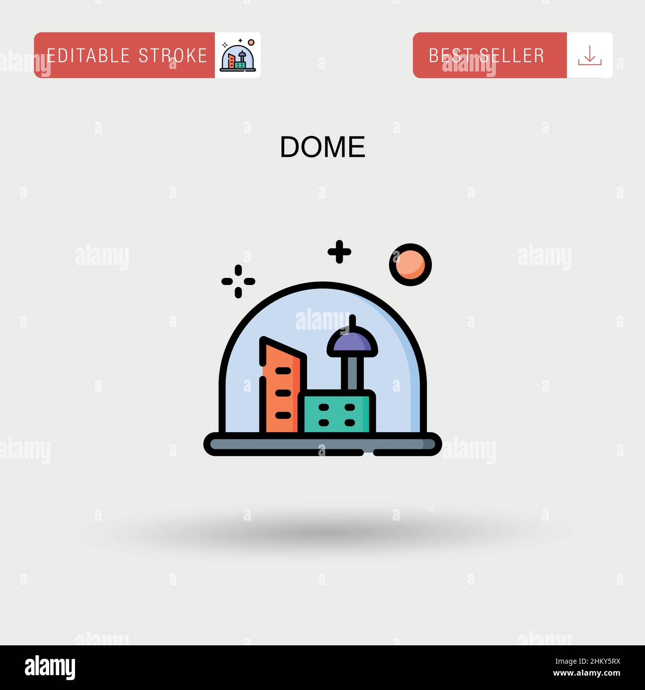 Dome Simple vector icon Stock Vector Image & Art - Alamy