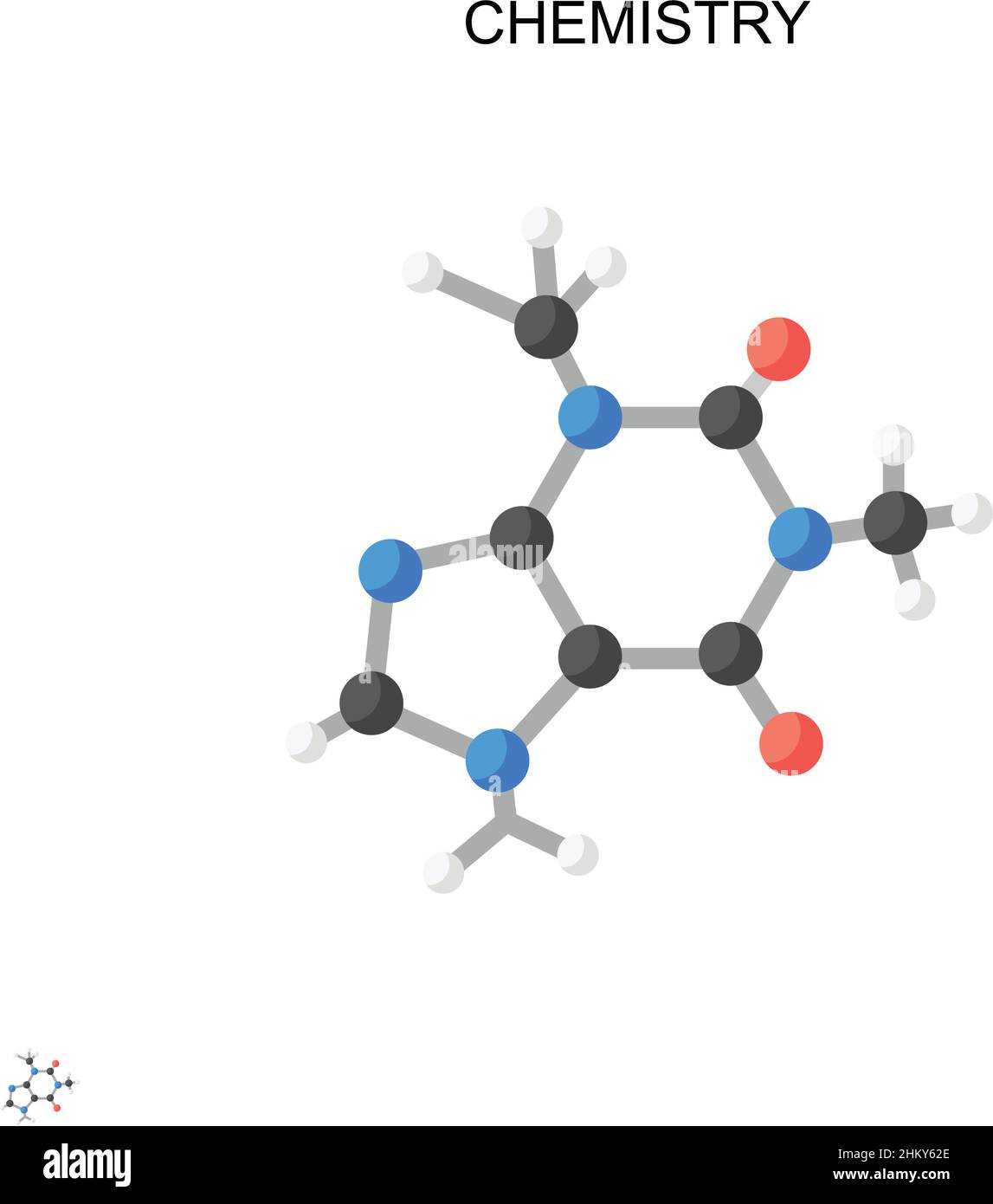 Chemistry Simple vector icon. Illustration symbol design template for ...
