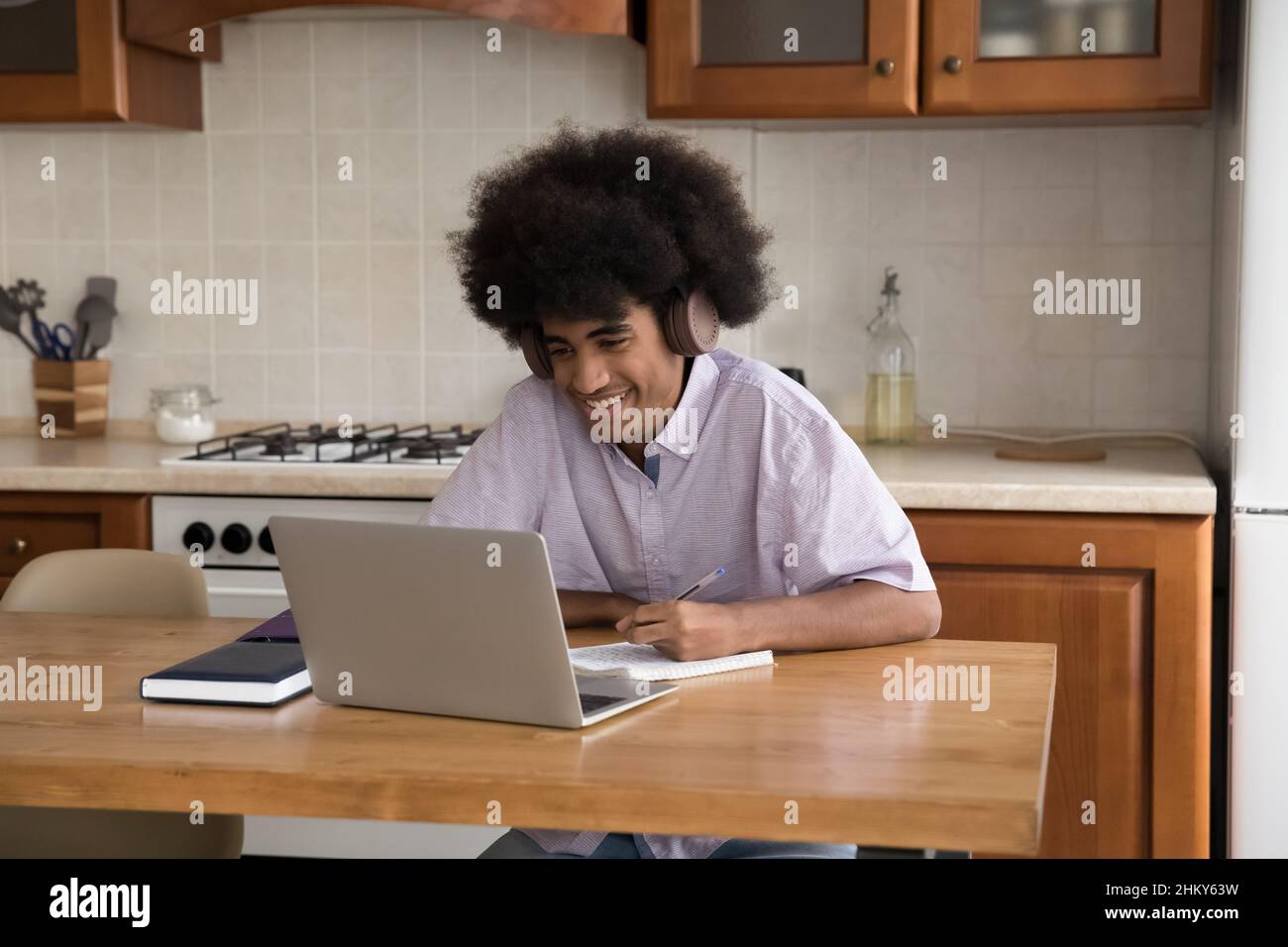 Black college student laptop home hi-res stock photography and images ...