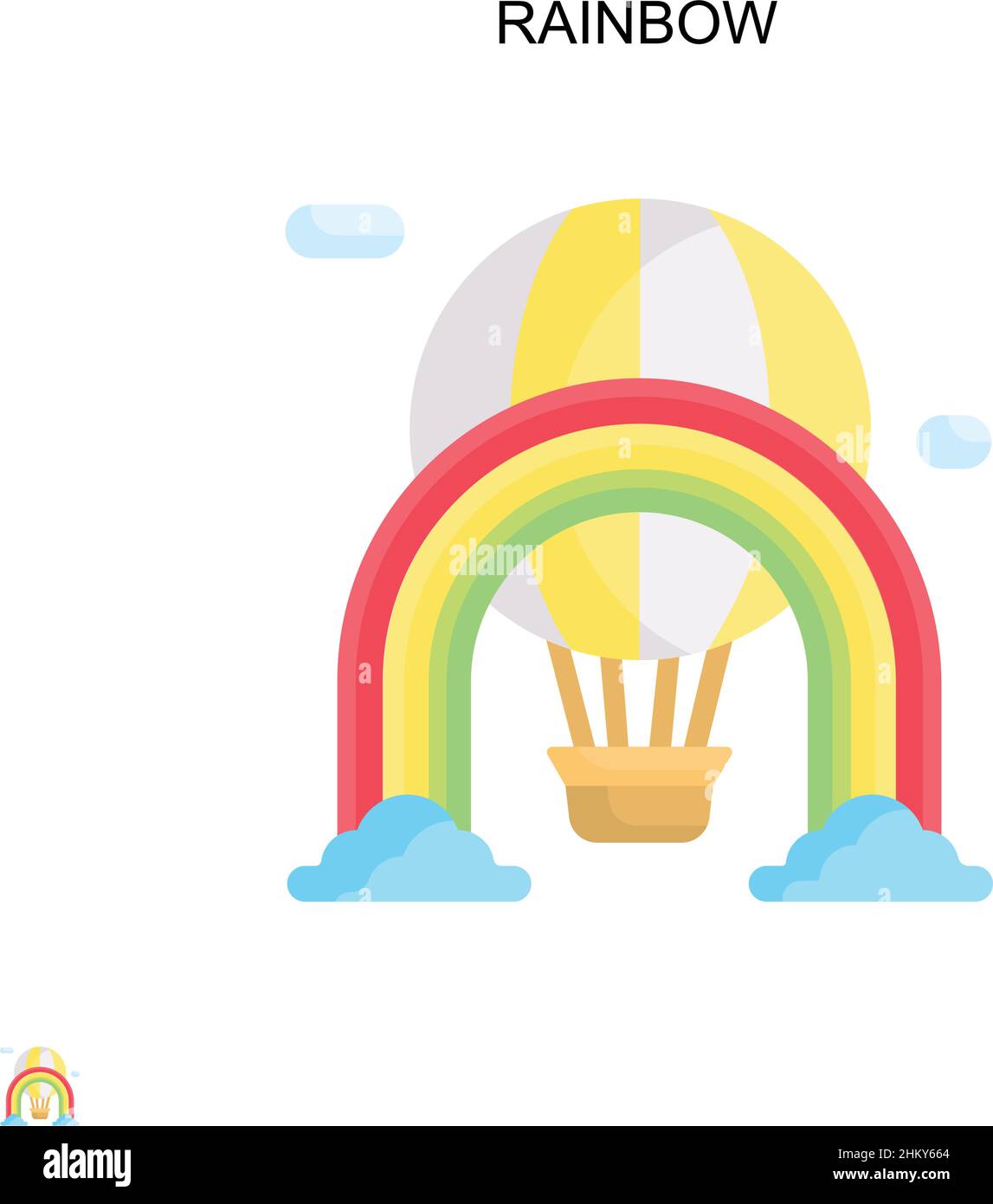 Rainbow symbol vector icon spectrum hi-res stock photography and images ...
