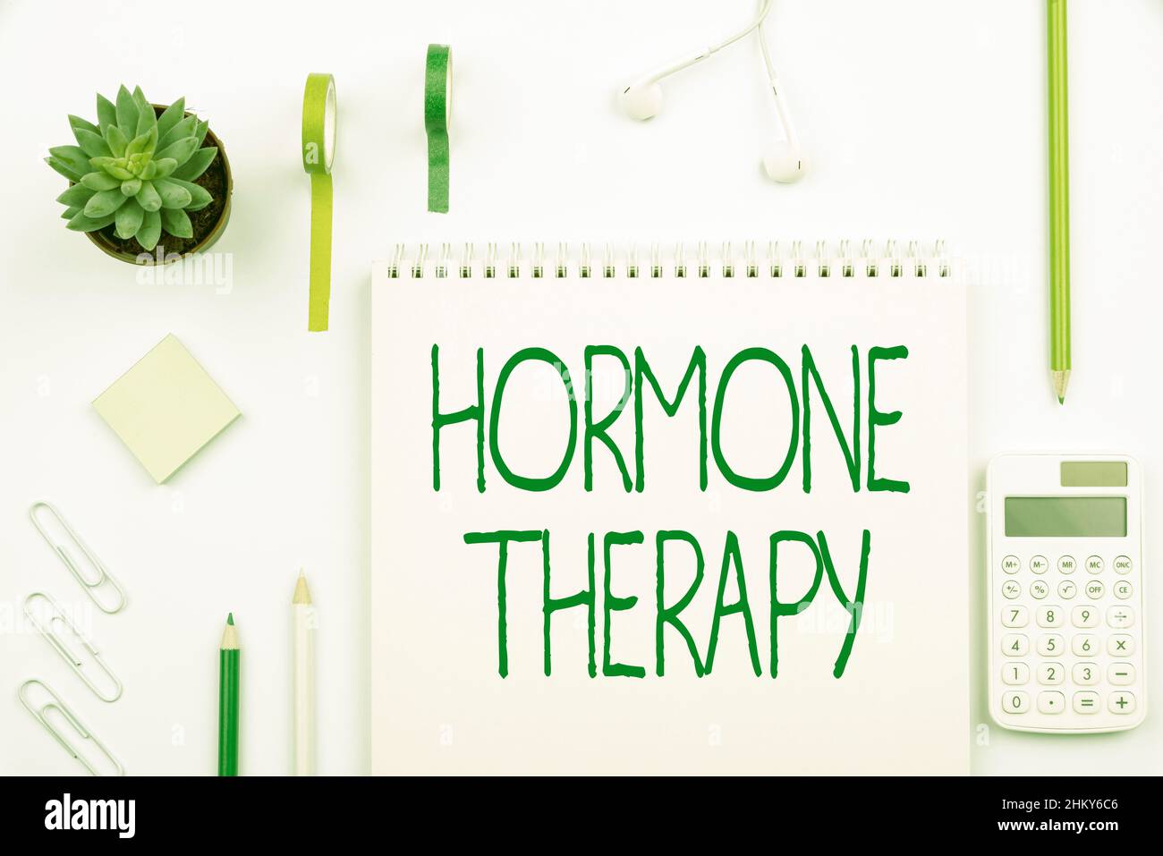 Sign displaying Hormone Therapy. Word Written on use of hormones in ...