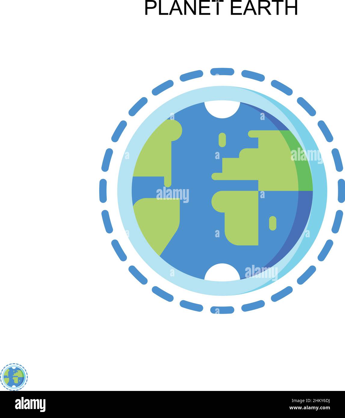 Planet earth Simple vector icon. Illustration symbol design template ...