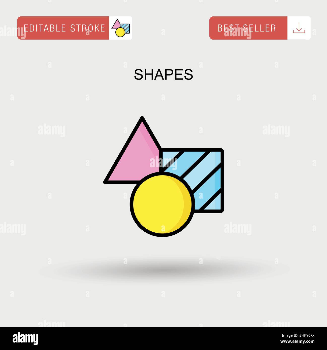 Shapes icon design vector Stock Vector Images - Alamy