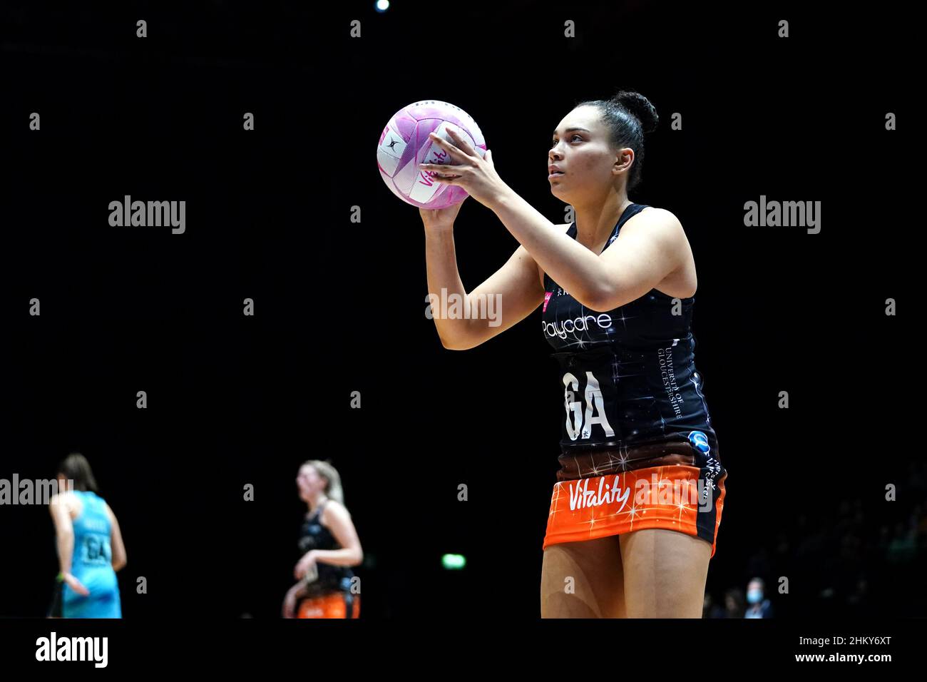 Severn Stars’ Paige Reed during the Vitality Netball Superleague match ...