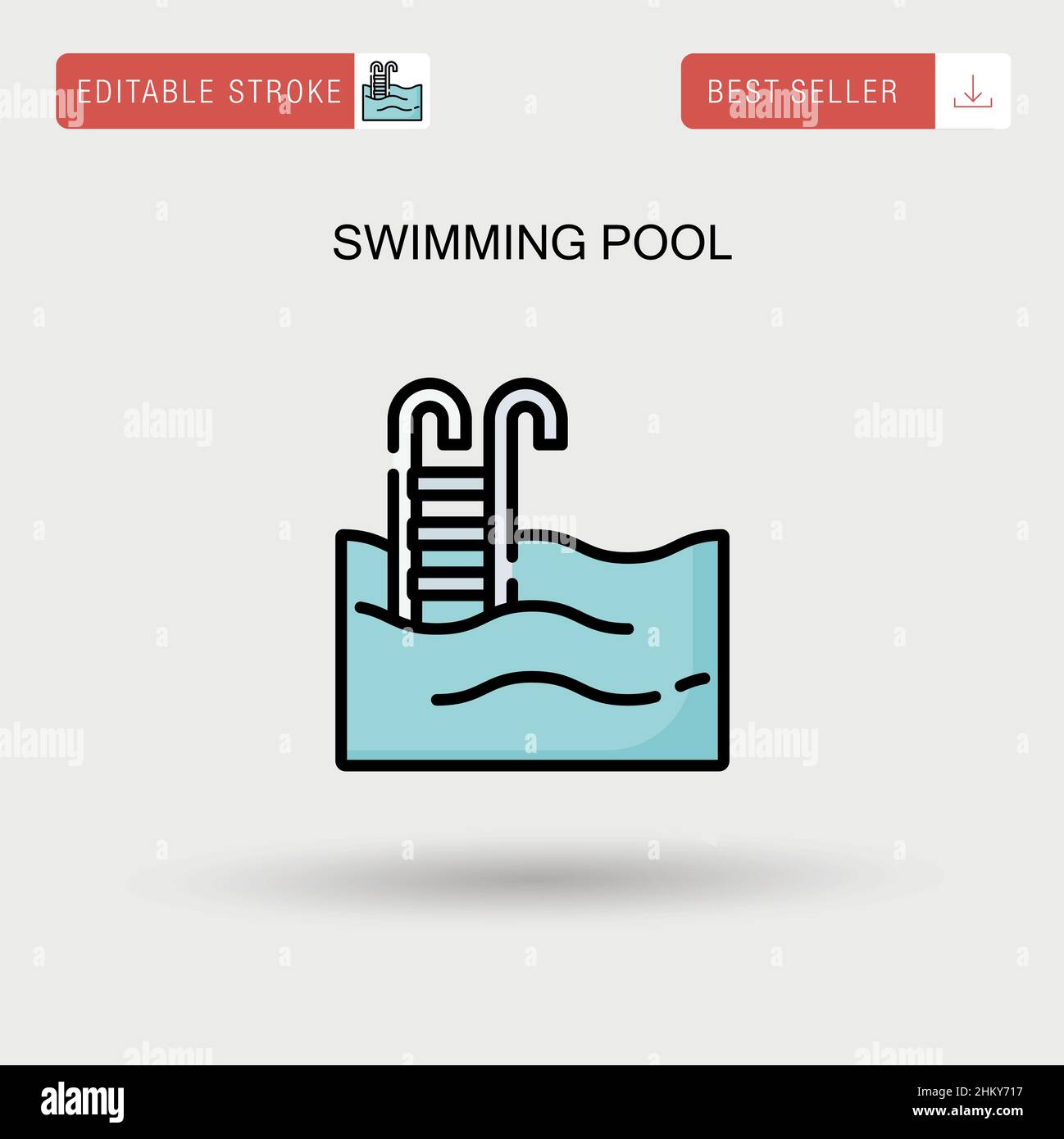 Modern floating swimming pool Stock Vector Images - Alamy