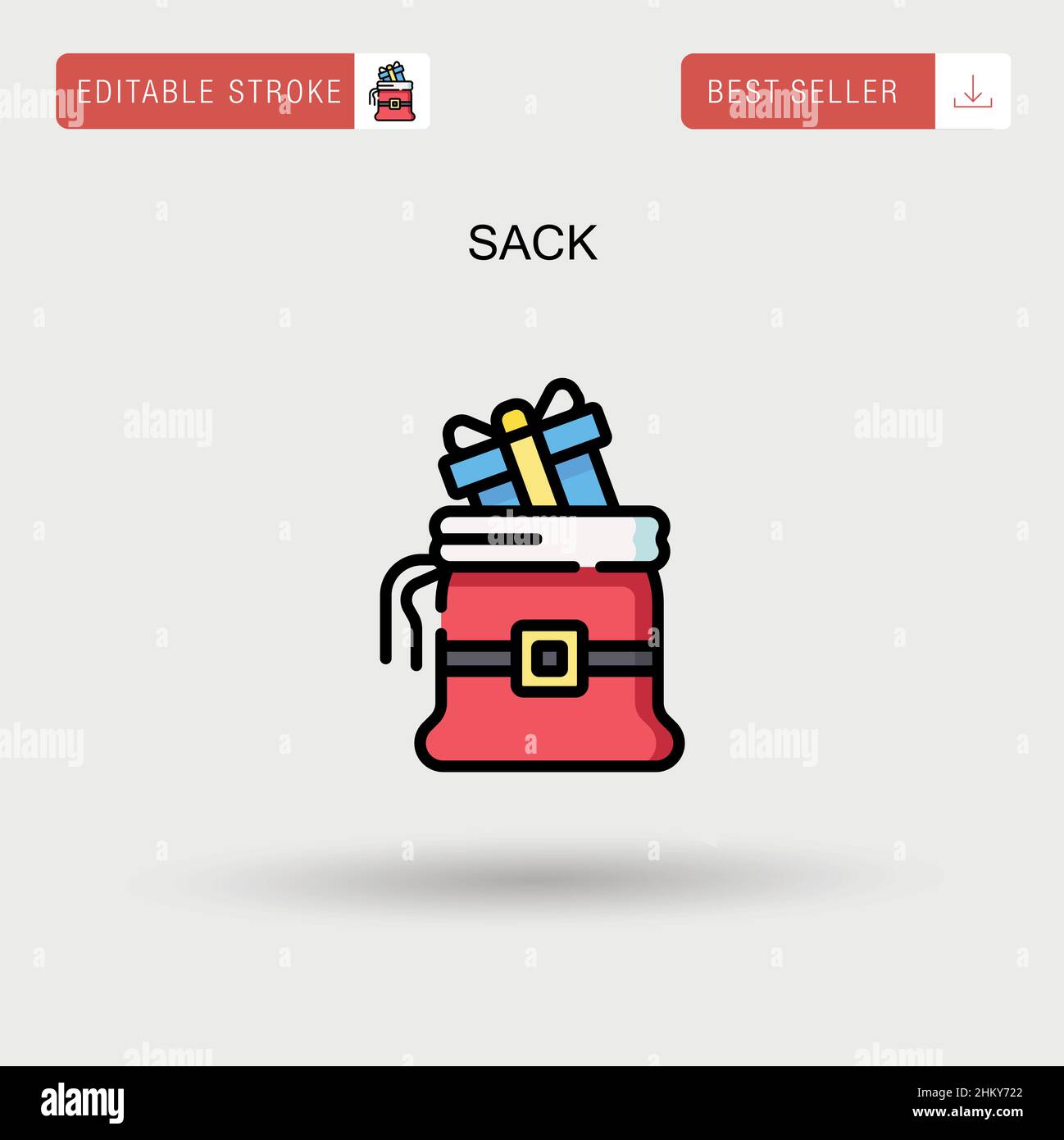 Sack Simple vector icon Stock Vector Image & Art - Alamy