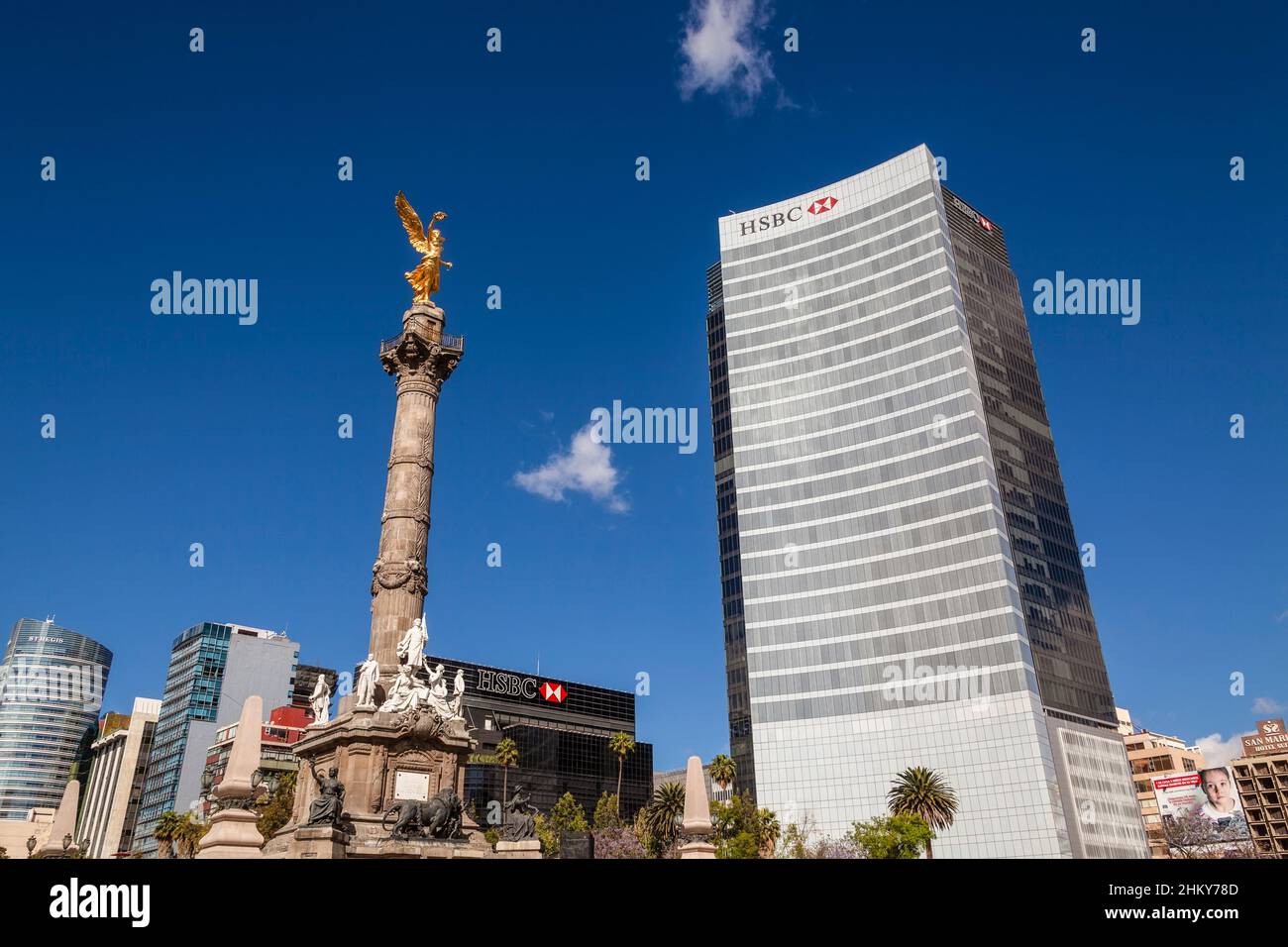 Angel of Independence victory column, Paseo de la Reforma, Mexico City ...