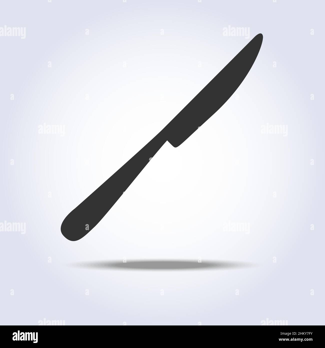 Knife sign simple icon in gray colors Stock Vector Image & Art - Alamy