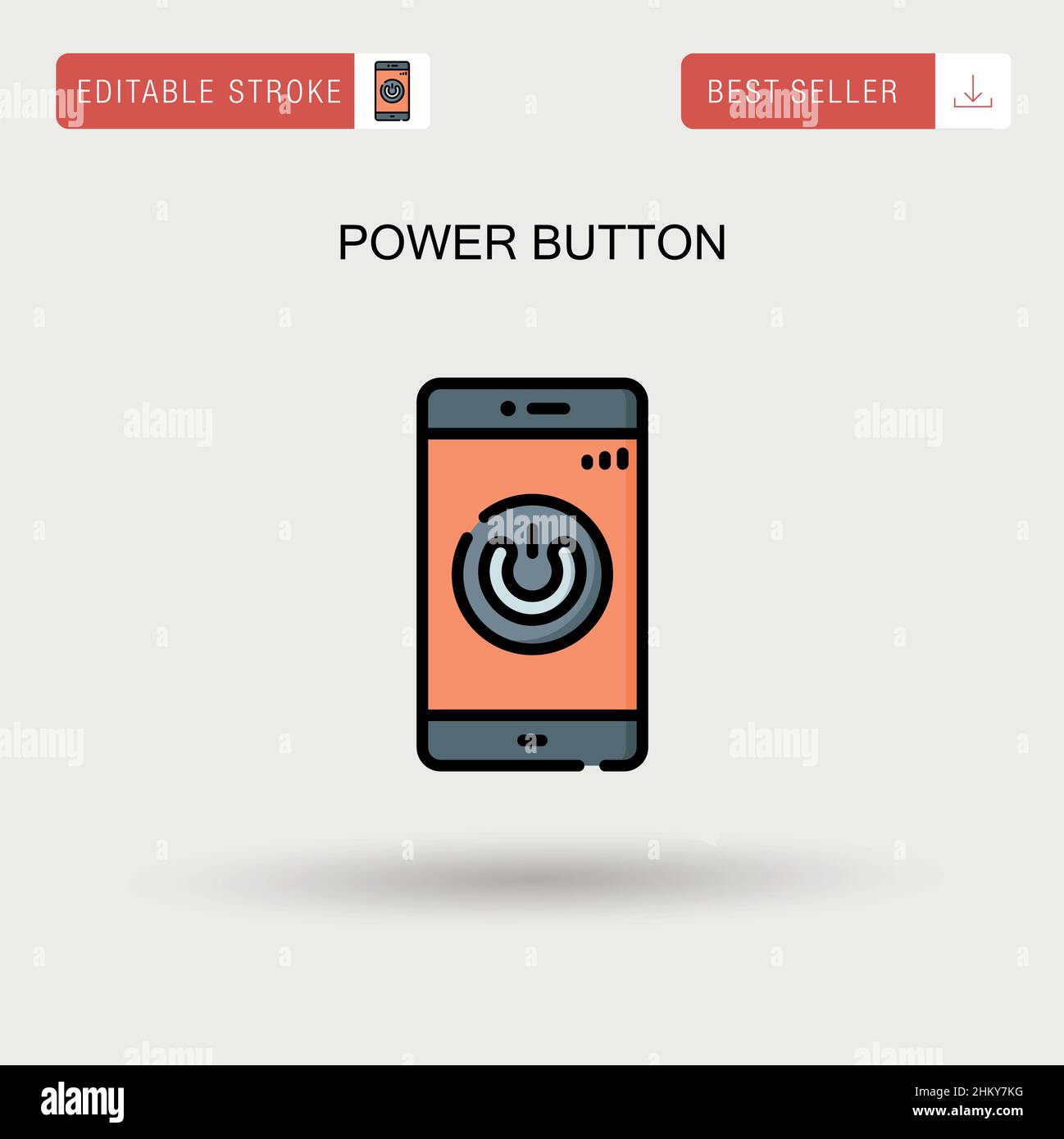 Power button icon internet Stock Vector Images - Alamy