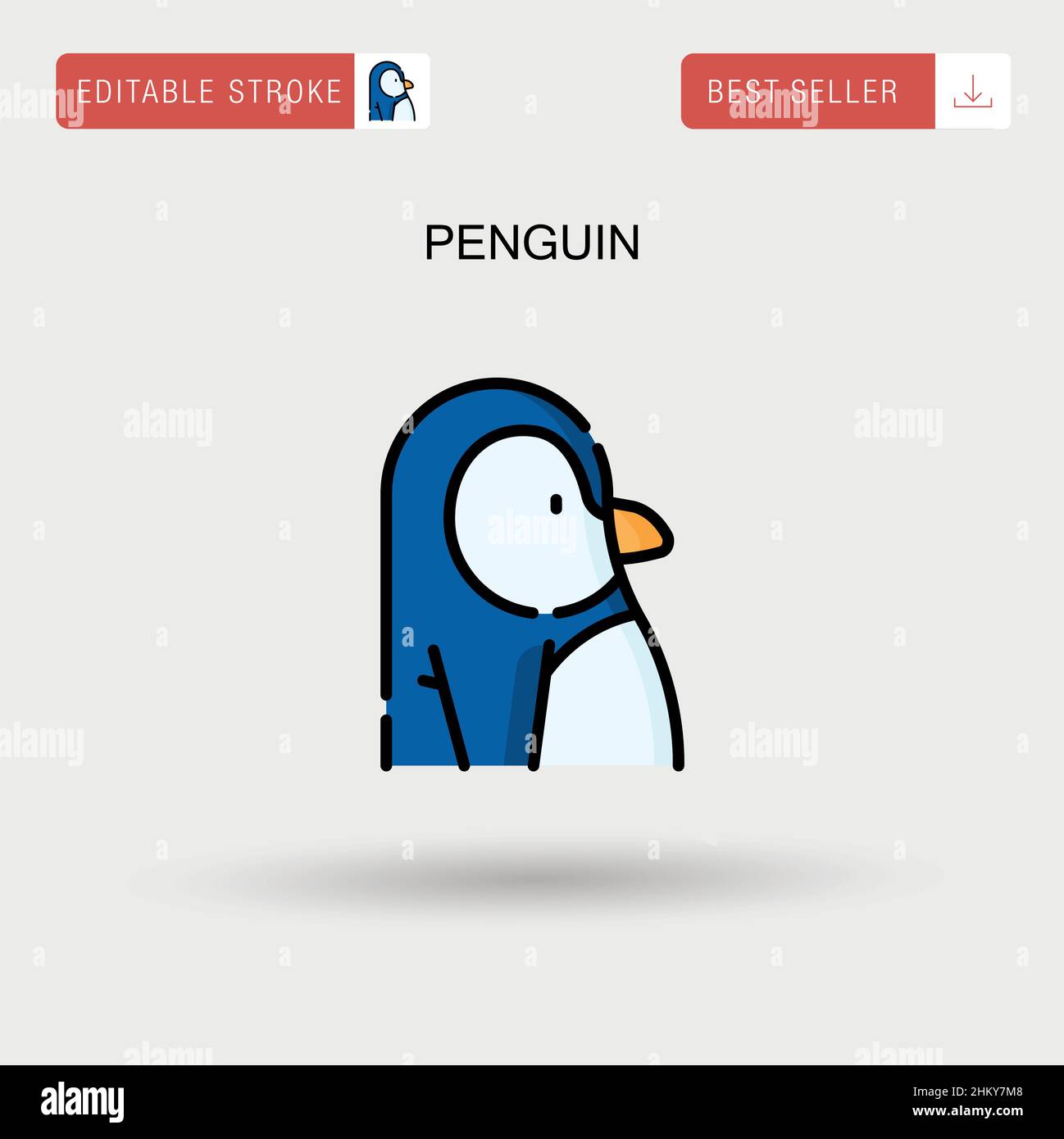 Antarctica penguins blue Stock Vector Images - Alamy