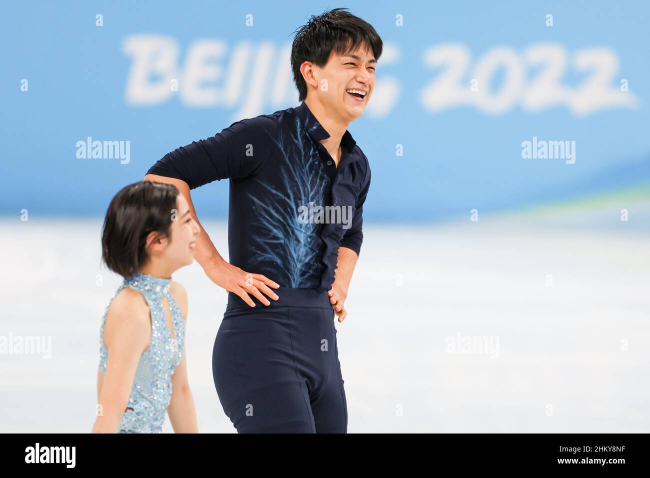 Beijing, China. 4th Feb, 2022. Riku Miura & Ryuichi Kihara (JPN) Figure ...