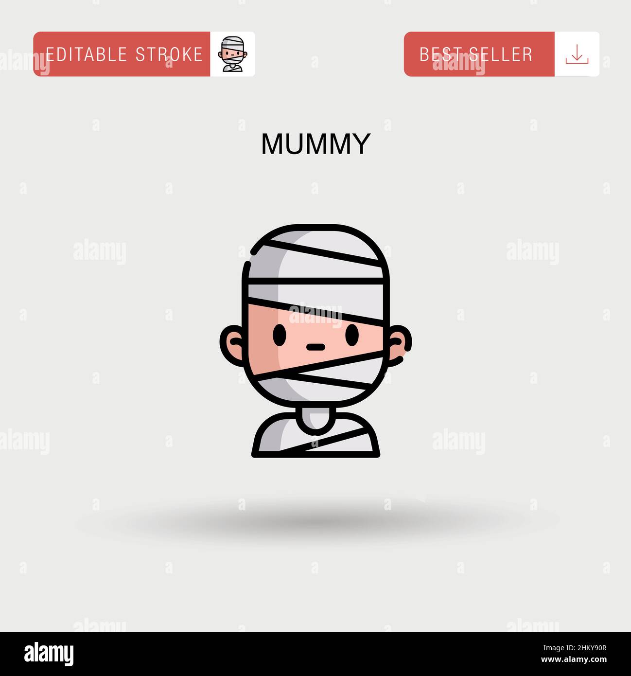Mummy Simple vector icon Stock Vector Image & Art - Alamy