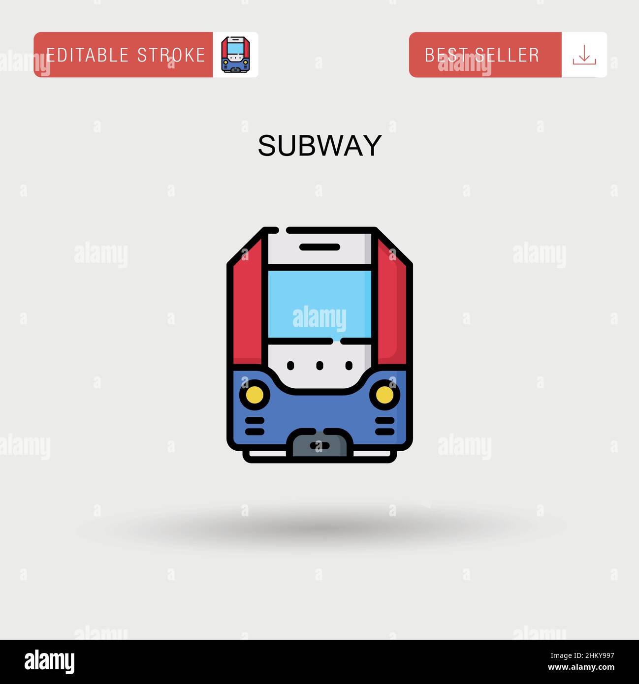 Subway Simple vector icon Stock Vector Image & Art - Alamy