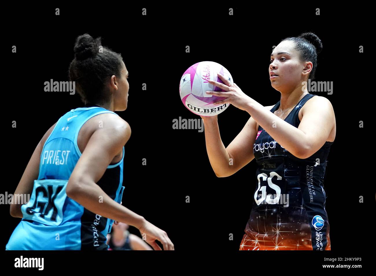 Severn Stars’ Paige Reed during the Vitality Netball Superleague match ...