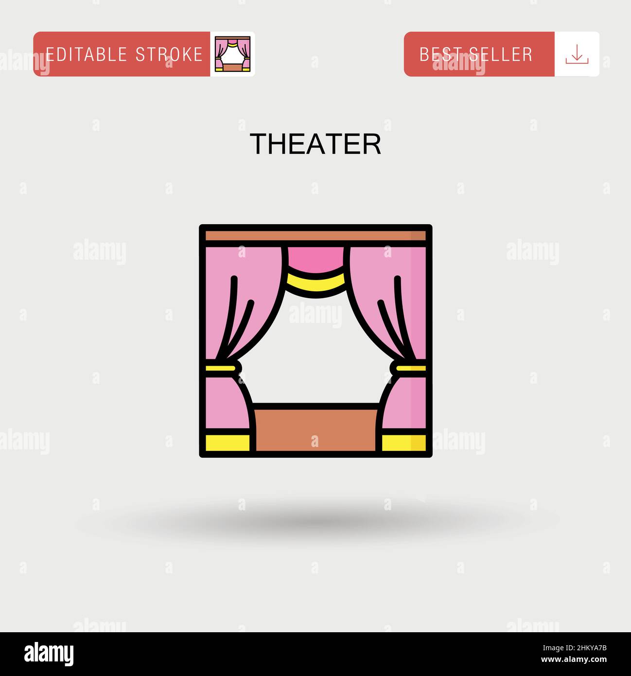 Empty audience theater Stock Vector Images - Alamy