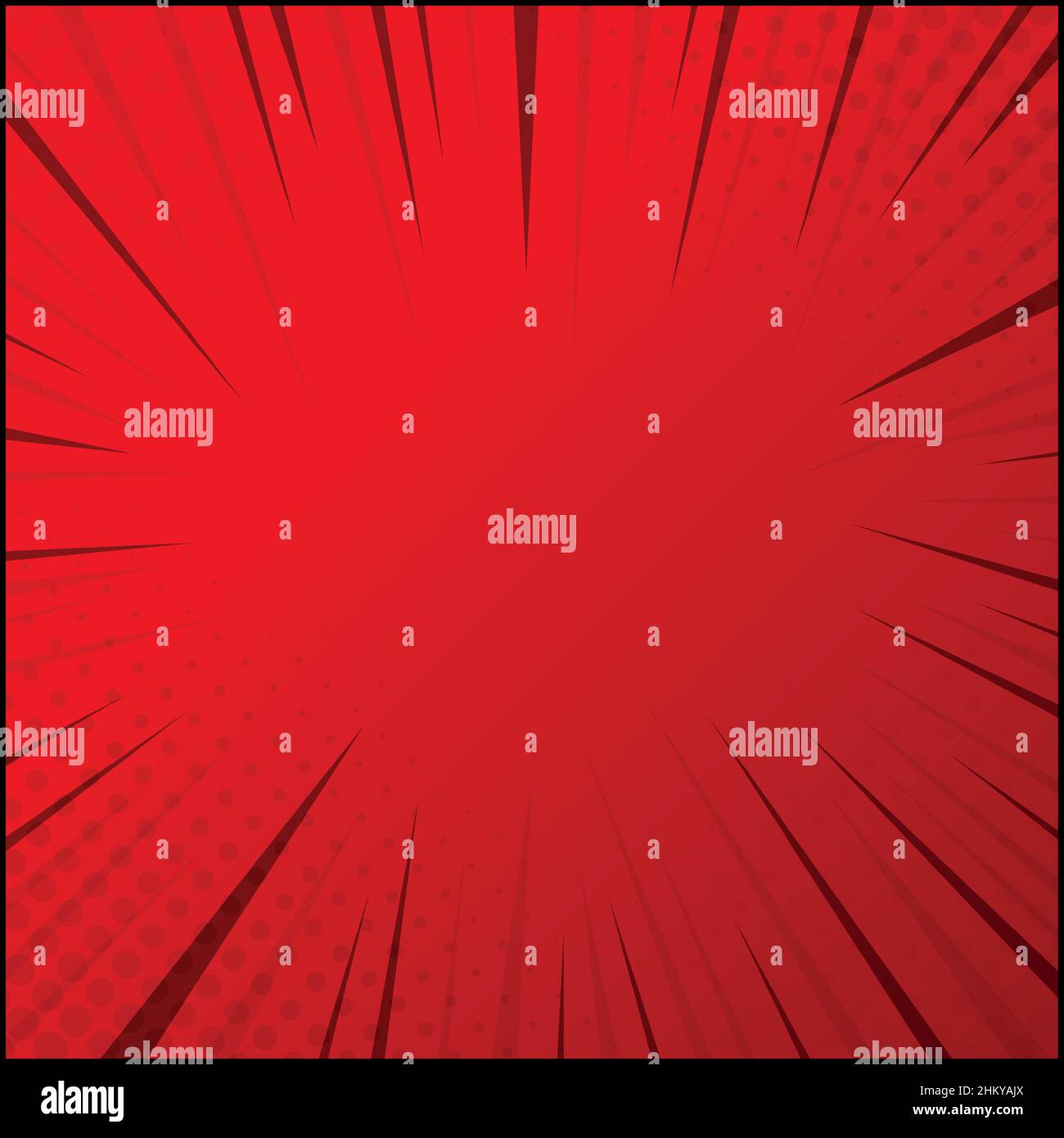 Panoramic red comic zoom with lines - Vector illustration Stock Vector Image & Art - Alamy