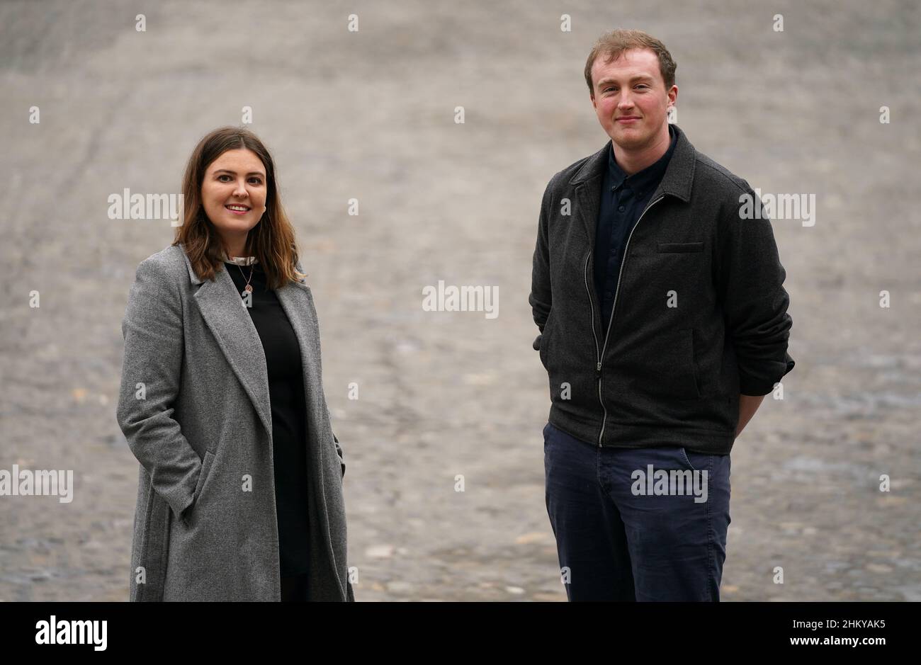Andrew McGovern (right) and Dr. Megan Hanlon in Dublin city centre. The ...