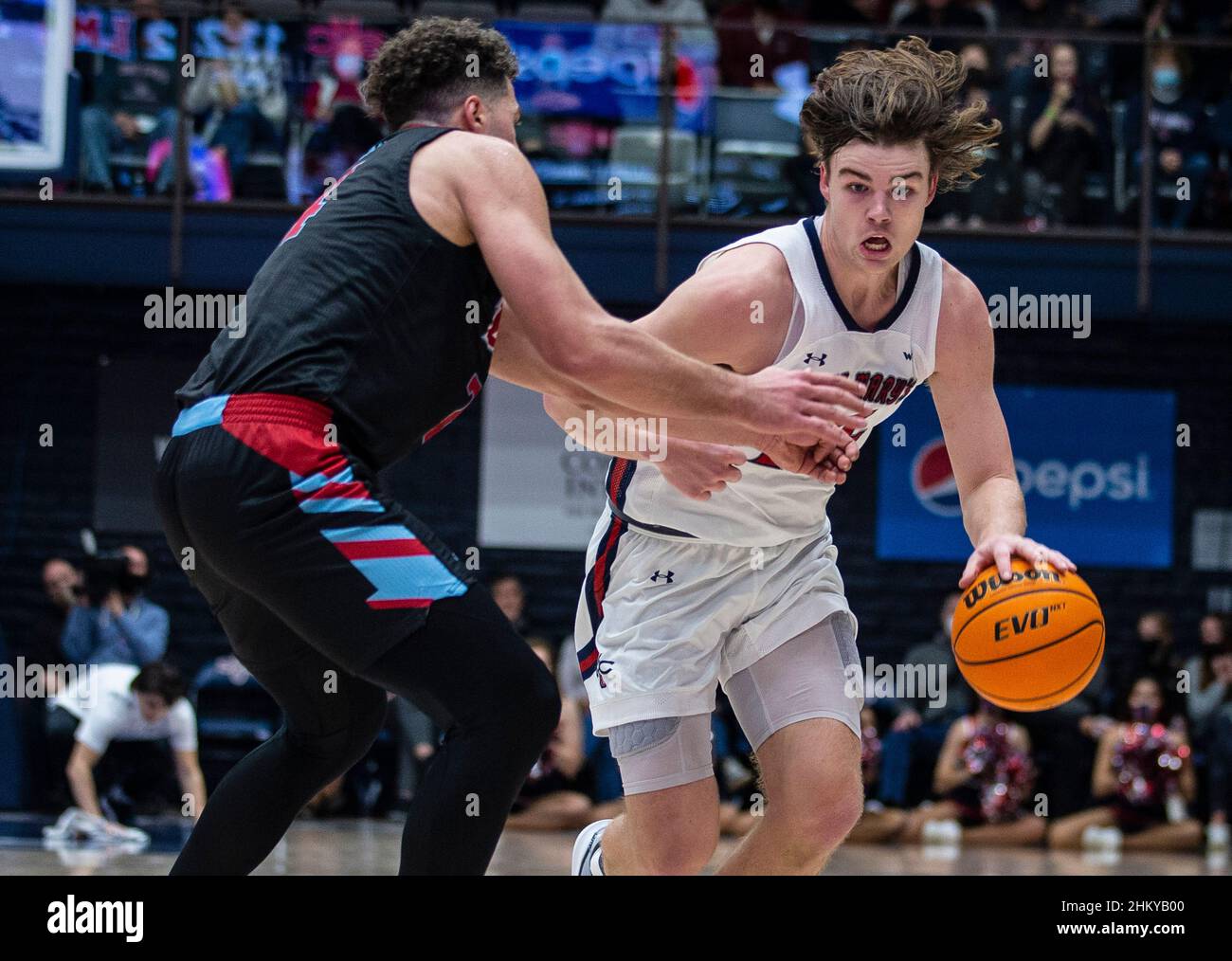 February 05 2022 Moraga CA, U.S.A. St. Mary's guard Alex Ducas (44 ...