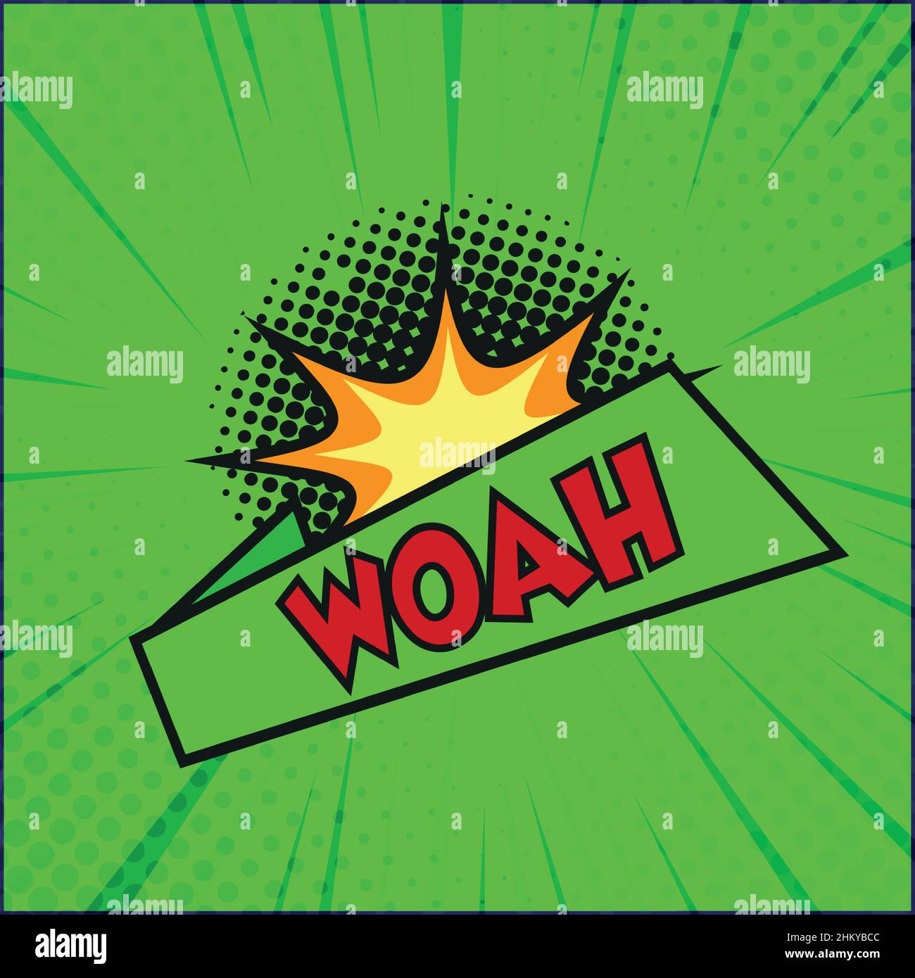 Comic lettering WOAH on white background - Vector illustration Stock ...