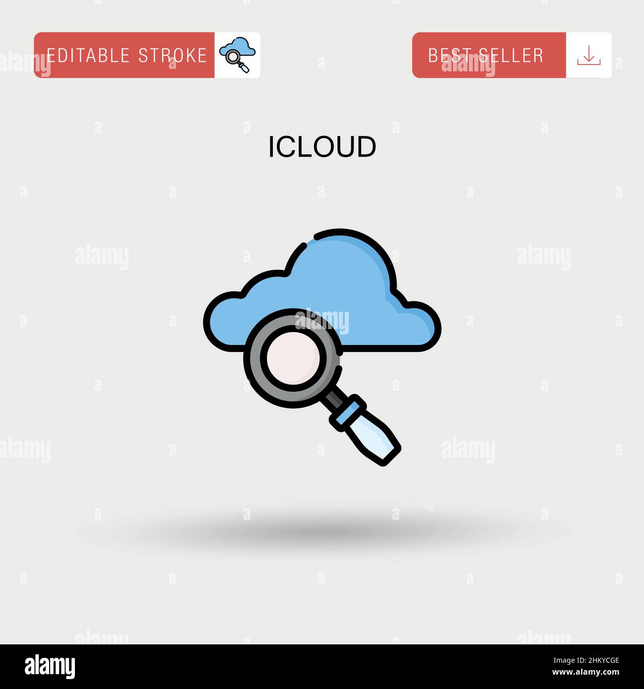 Icloud icon hi-res stock photography and images - Alamy