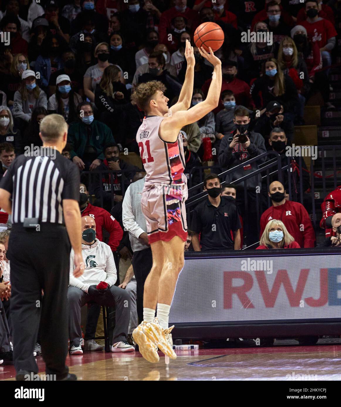 February 6, 2022, Piscataway, New Jersey, USA: Rutgers Scarlet Knights ...