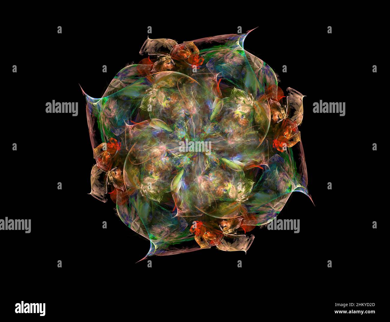 Imaginatory lush fractal texture image abstract background Stock Photo ...