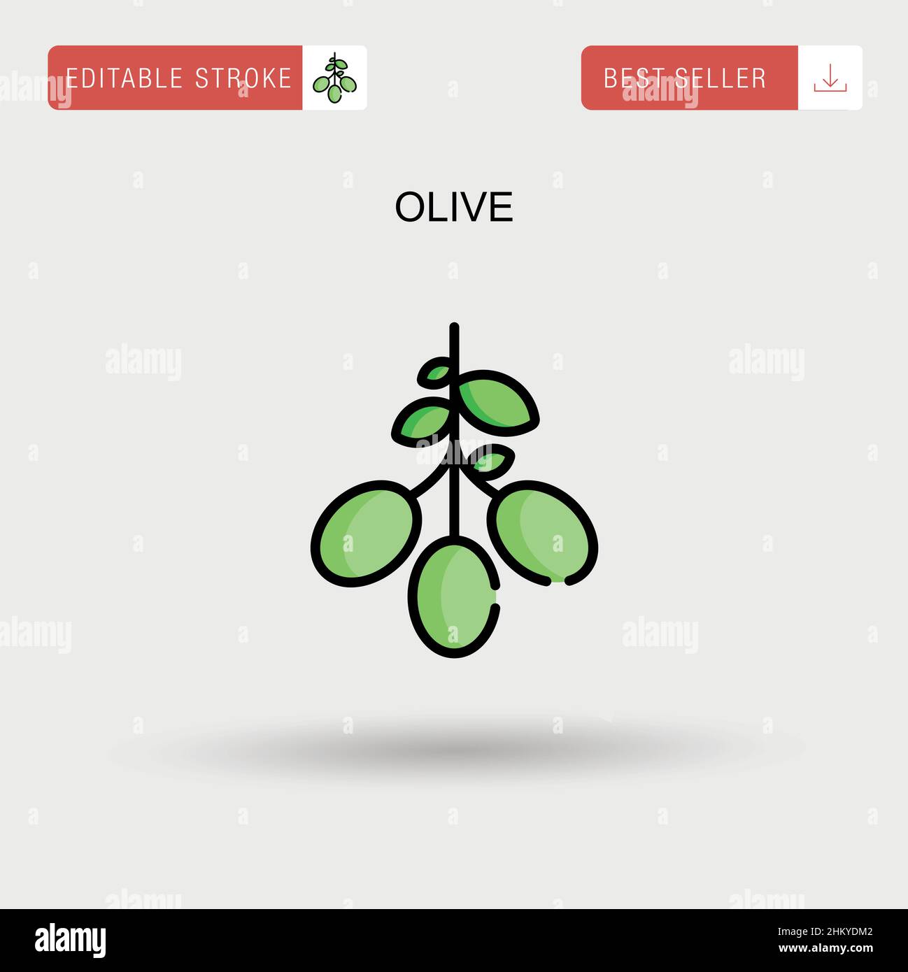 Olive twig must Stock Vector Images - Alamy